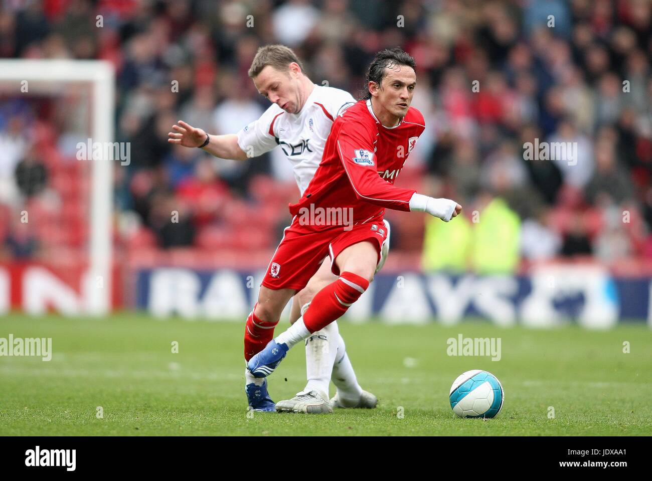 KEVIN NOLAN & TUNCAY SANLI MIDDLESBROUGH V BOLTON RIVERSIDE STADIUM ...