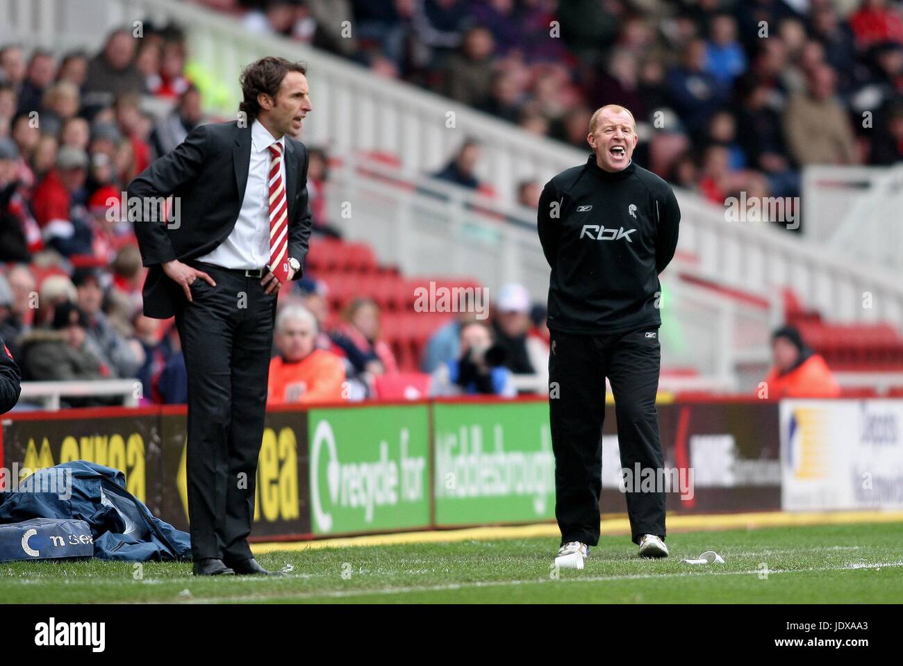 GARETH SOUTHGATE & GARY MEGSON MIDDLESBROUGH V BOLTON RIVERSIDE STADIUM ...