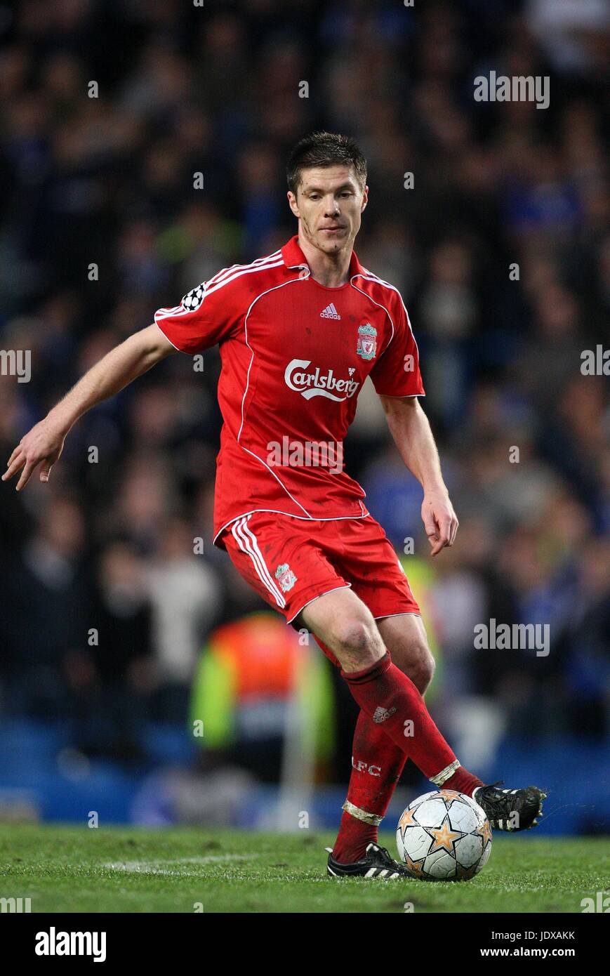 XABI ALONSO LIVERPOOL FC STAMFORD BRIDGE LONDON ENGLAND 30 April 2008 ...