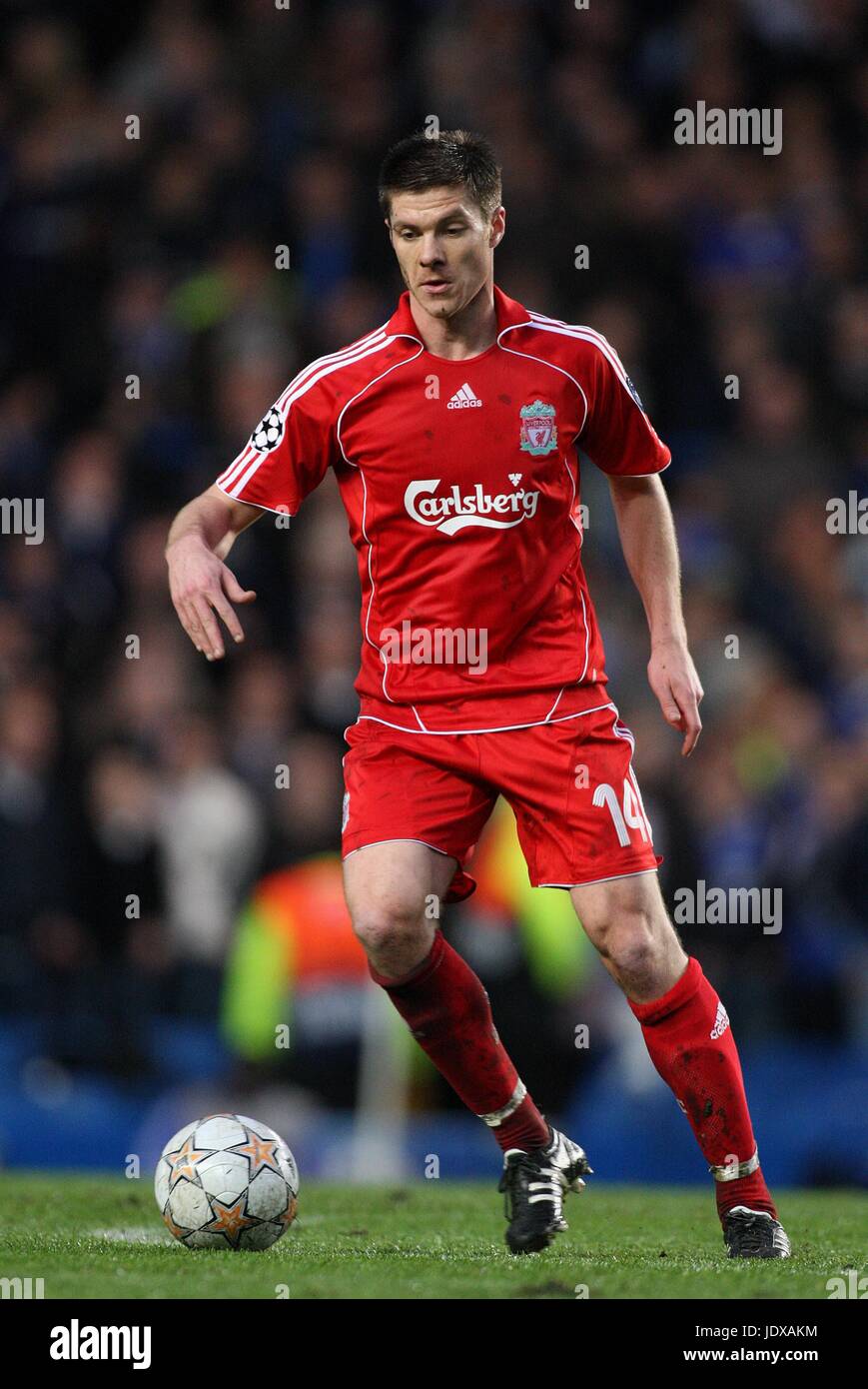 XABI ALONSO LIVERPOOL FC STAMFORD BRIDGE LONDON ENGLAND 30 April 2008 ...