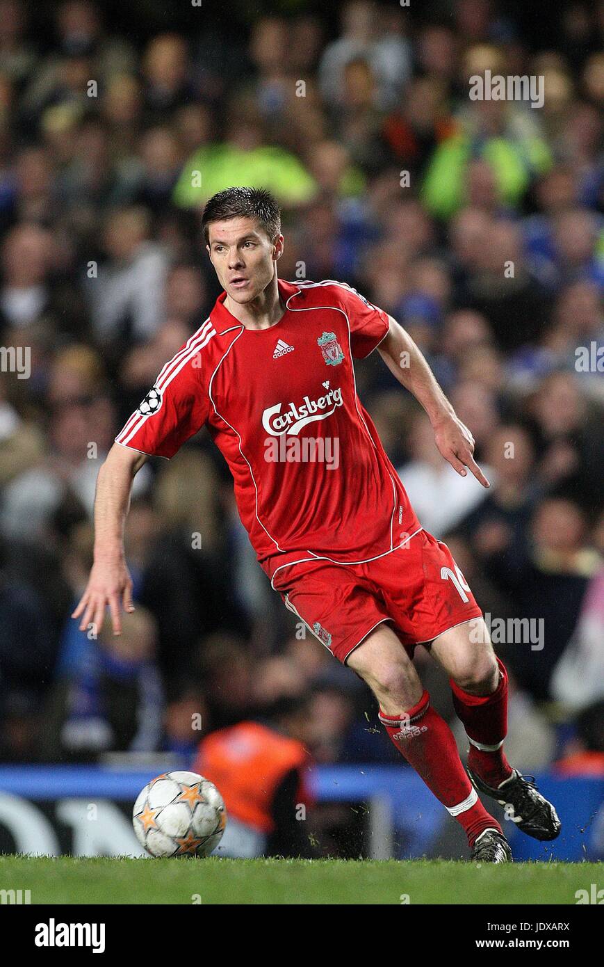 XABI ALONSO LIVERPOOL FC STAMFORD BRIDGE LONDON ENGLAND 30 April 2008 ...