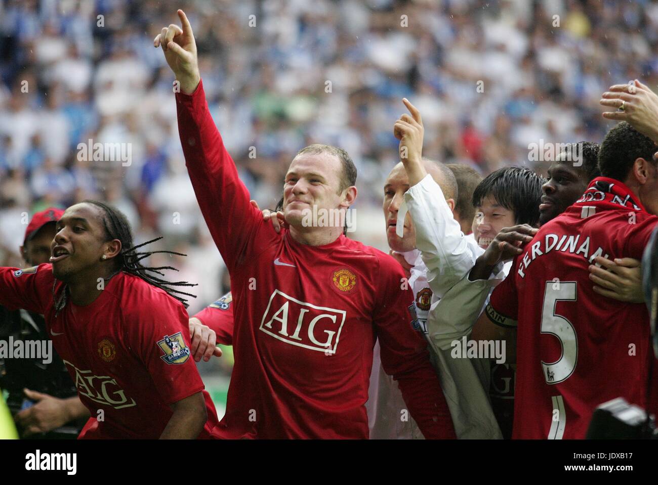ANDERSON, WAYNE ROONEY, MIKAEL SILVESTRE, JI-SUNG PARK , LOUIS SAHA ...