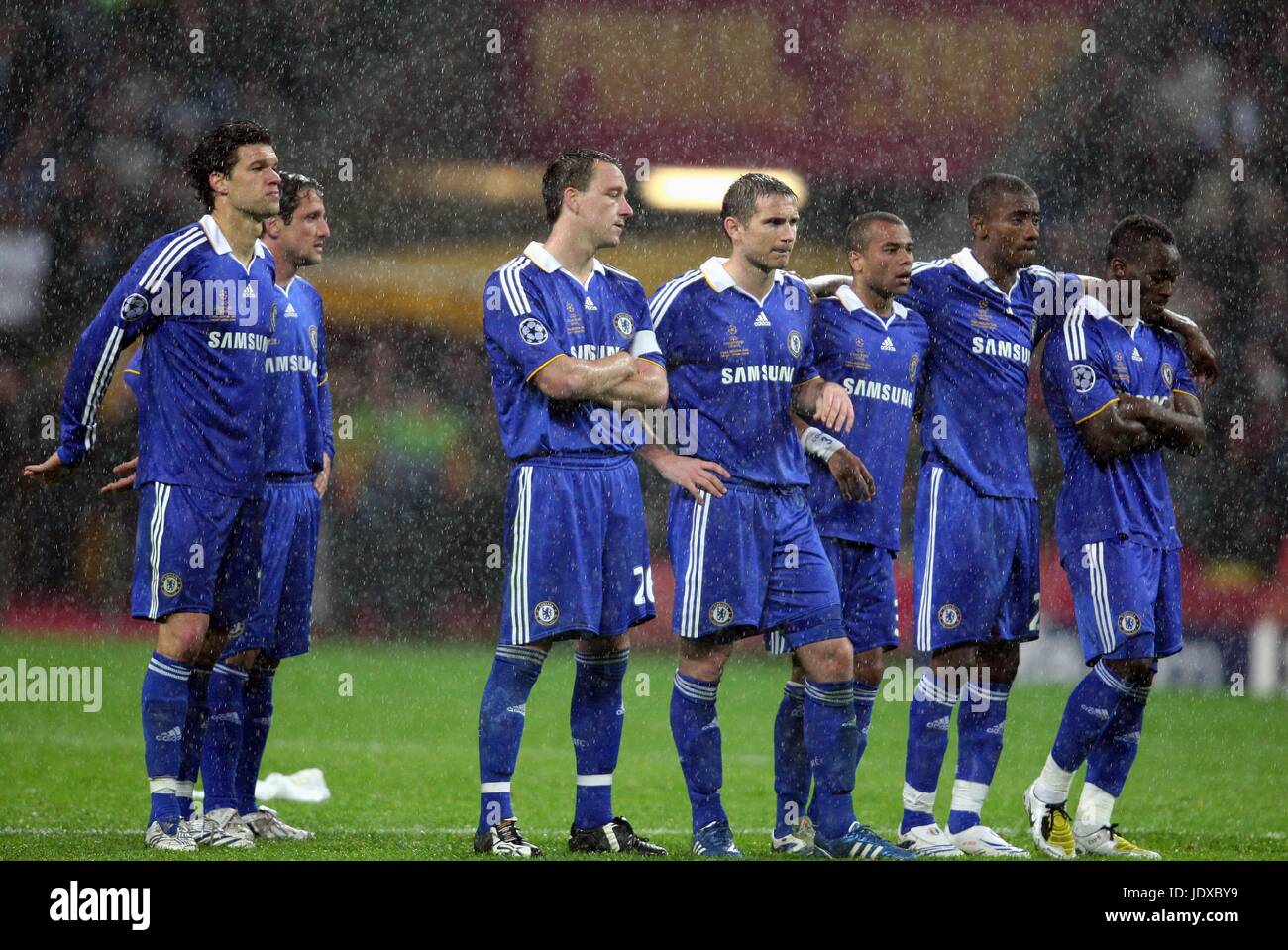 CHELSEA PLAYERS WATCH MANCHESTER UNITED V CHELSEA LUZHNIKI STADIUM ...