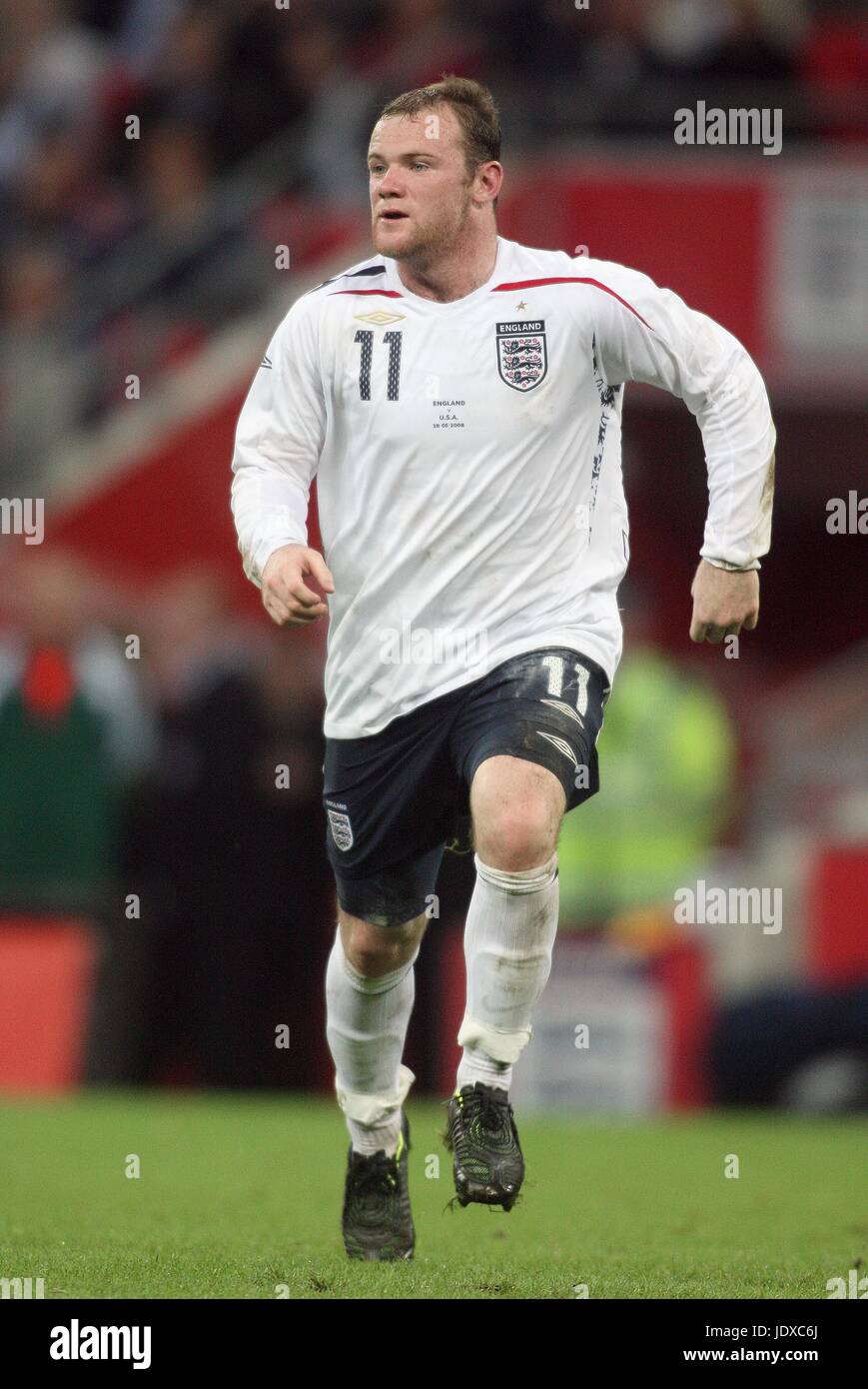 WAYNE ROONEY, ENGLAND and MANCHESTER UNITED FC, ENGLAND V USA, 2008 ...