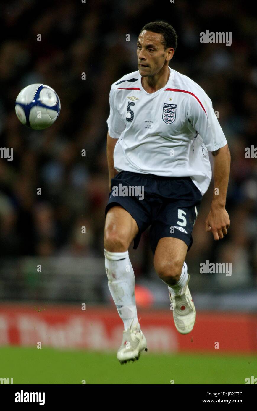 RIO FERDINAND ENGLAND & MANCHESTER UNITED FC WEMBLEY STADIUM LONDON ...