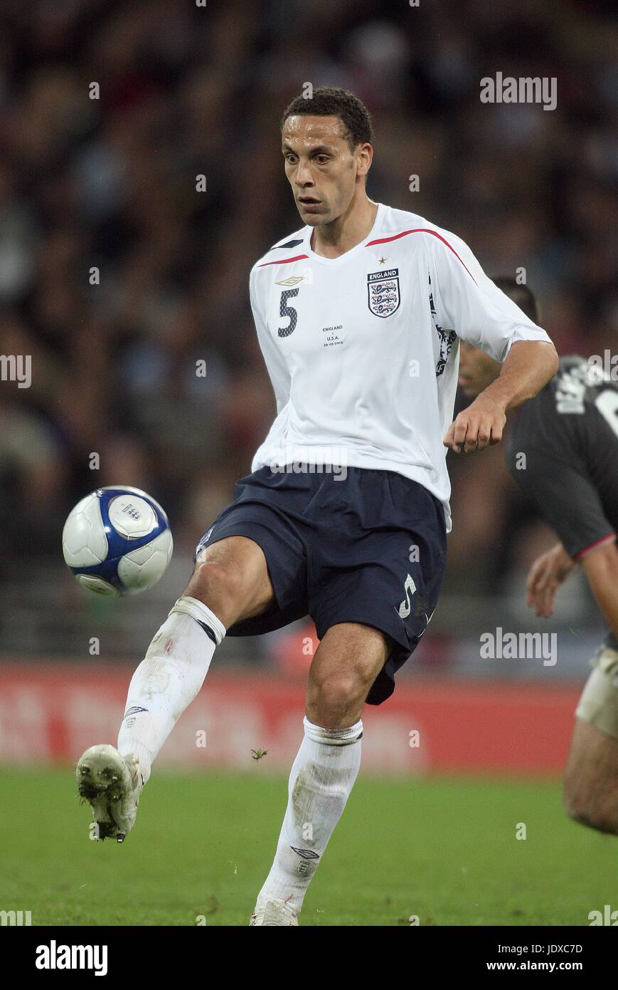 RIO FERDINAND ENGLAND & MANCHESTER UNITED FC WEMBLEY STADIUM LONDON ...