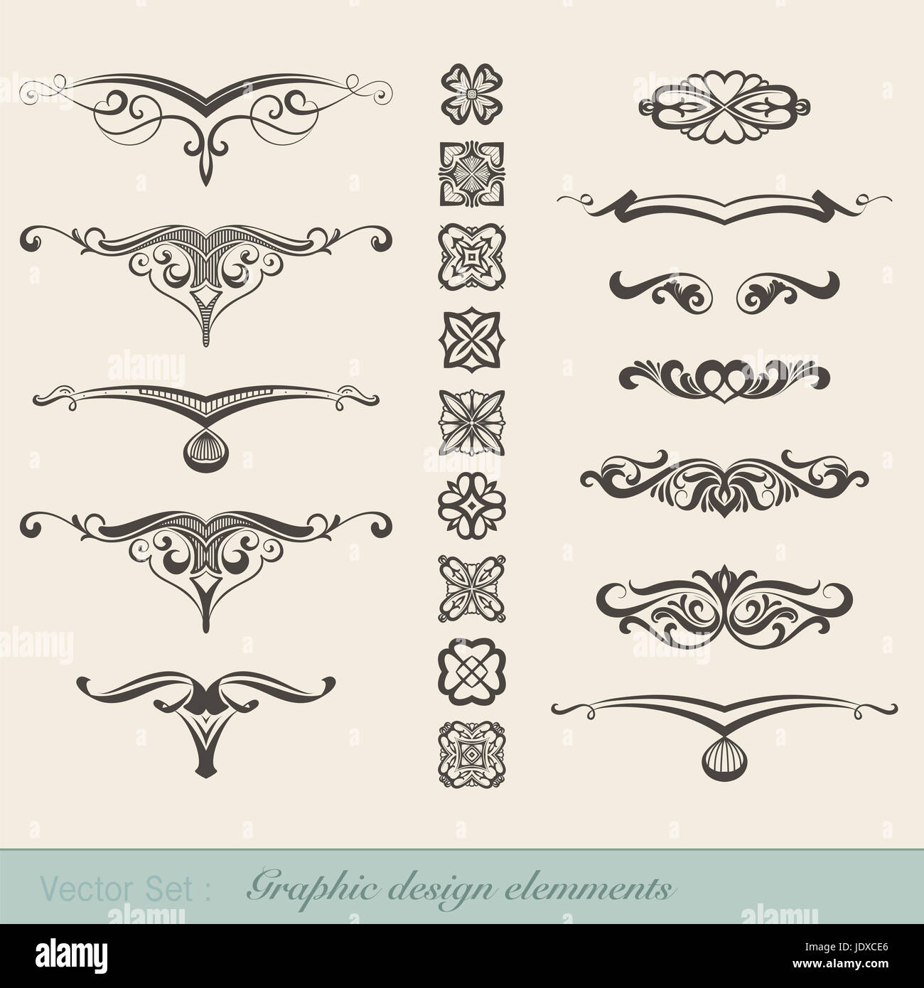 Set of vector graphic elements for design Stock Photo - Alamy