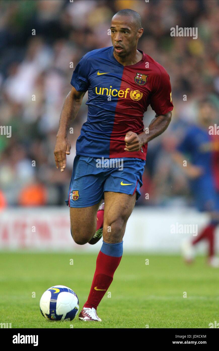 THIERRY HENRY BARCELONA CF MURRAYFIELD EDINBURGH SCOTLAND 24 July 2008 ...