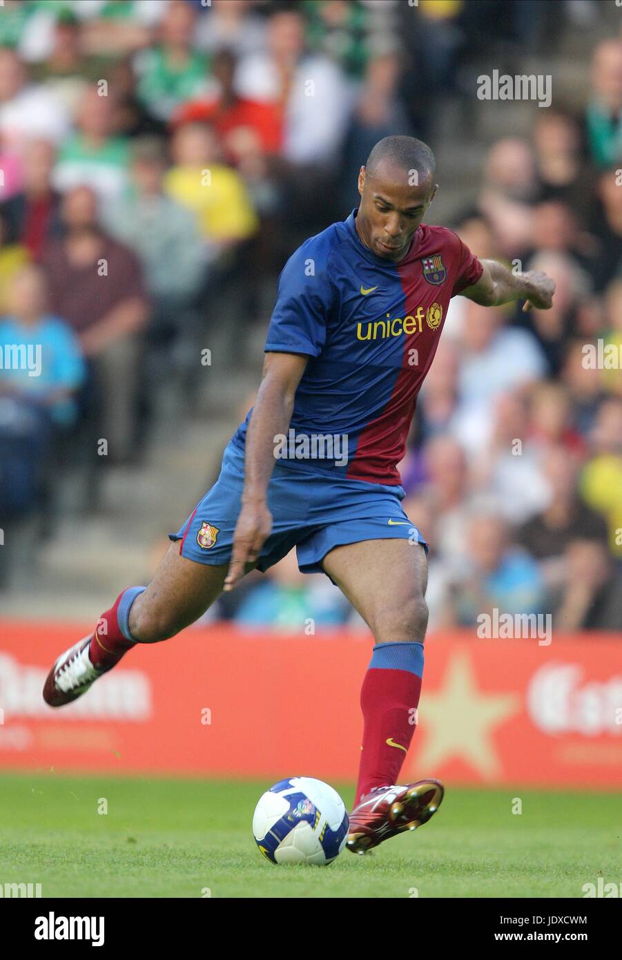 THIERRY HENRY BARCELONA CF MURRAYFIELD EDINBURGH SCOTLAND 24 July 2008 ...