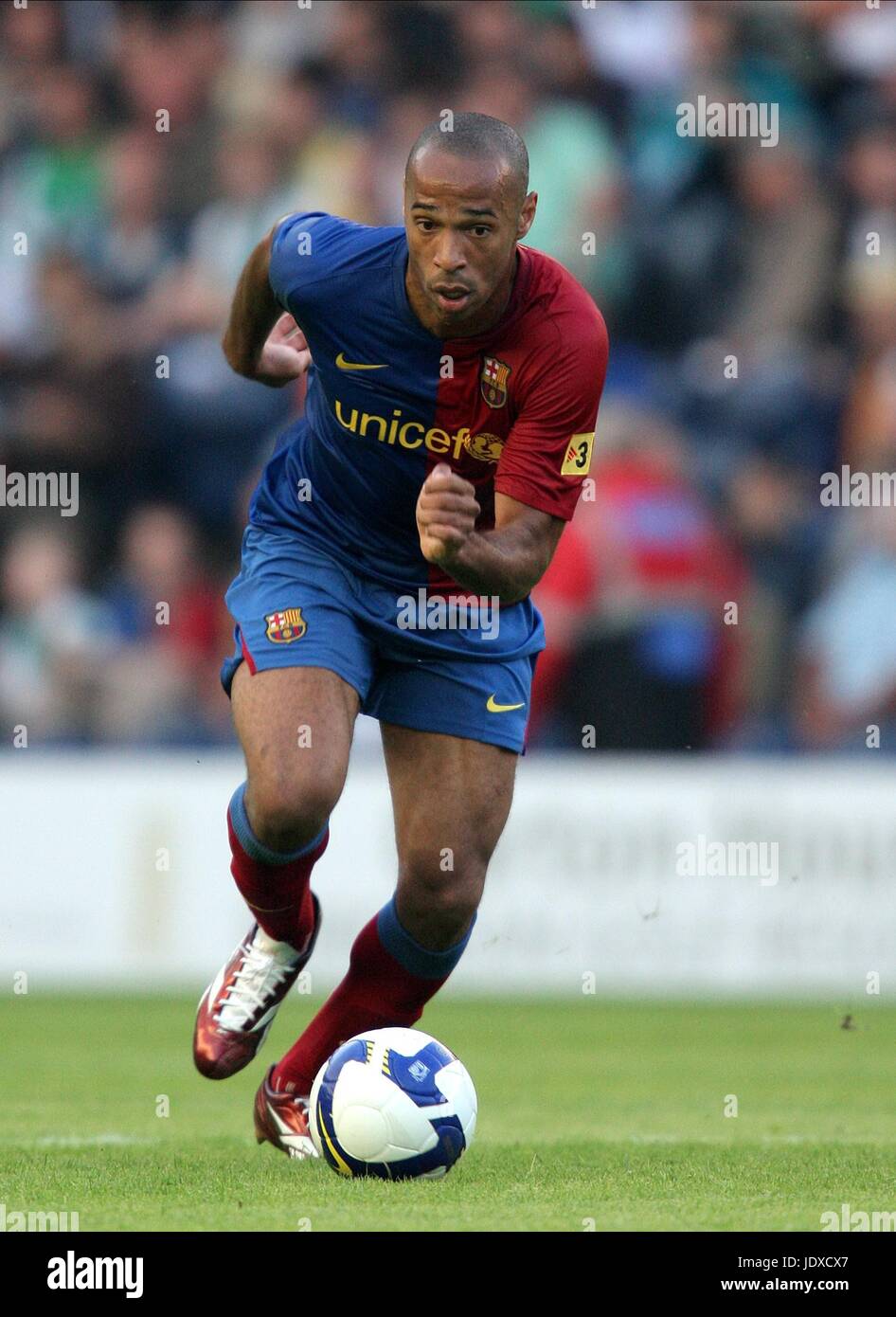 THIERRY HENRY BARCELONA CF MURRAYFIELD EDINBURGH SCOTLAND 24 July 2008 ...
