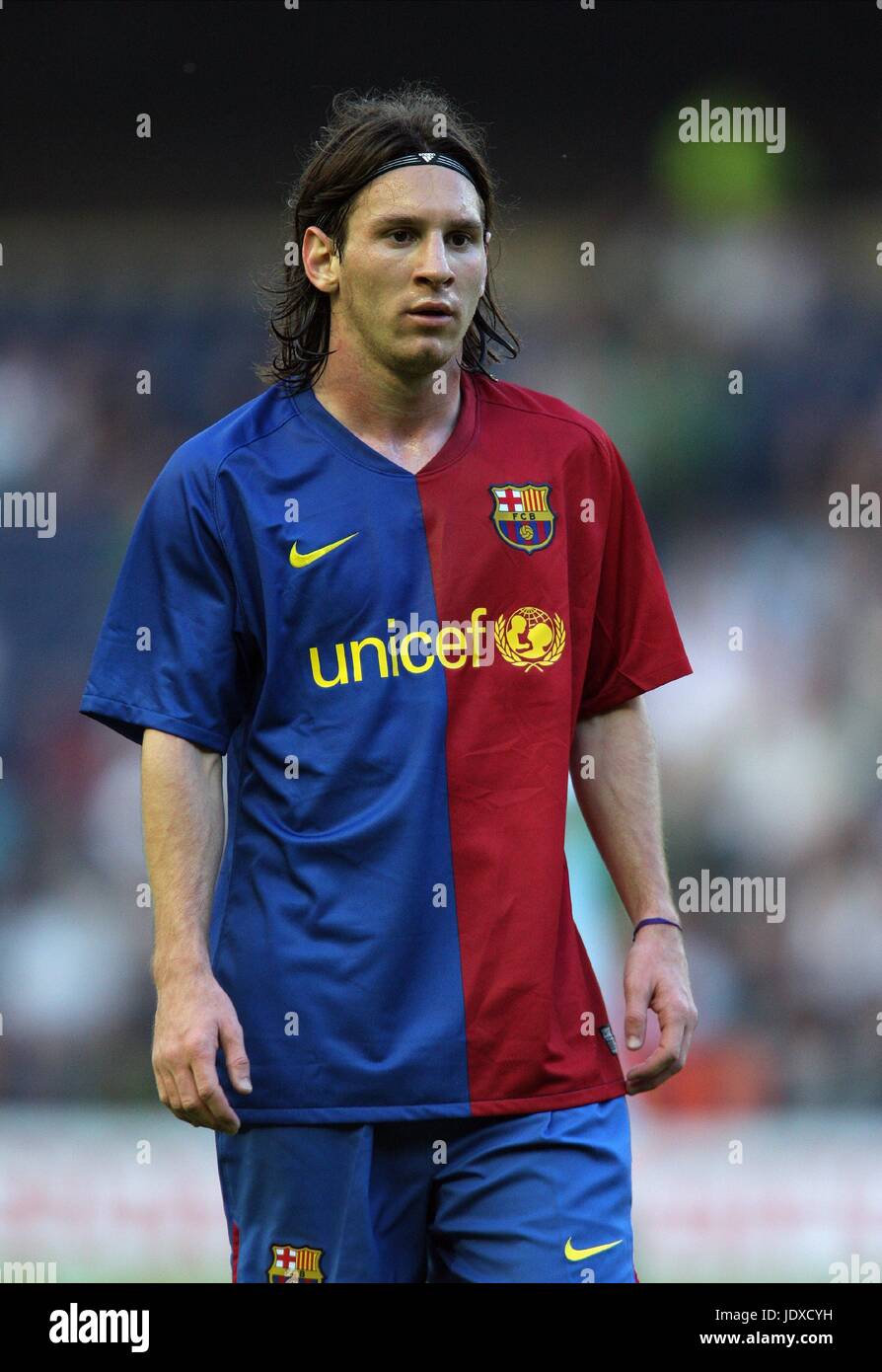 LIONEL MESSI BARCELONA CF MURRAYFIELD EDINBURGH SCOTLAND 24 July 2008 ...