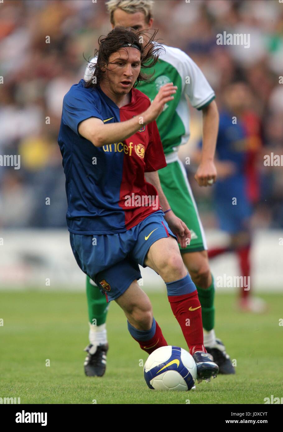 LIONEL MESSI BARCELONA CF MURRAYFIELD EDINBURGH SCOTLAND 24 July 2008 ...