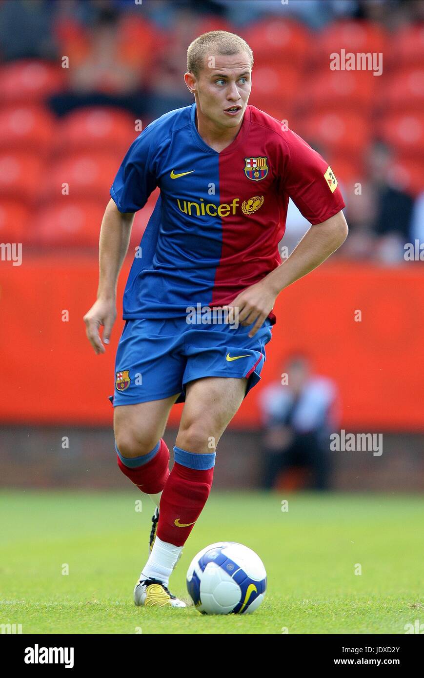 ABRAHAM GONZALEZ BARCELONA CF TANNADICE DUNDEE SCOTLAND 30 July 2008 ...