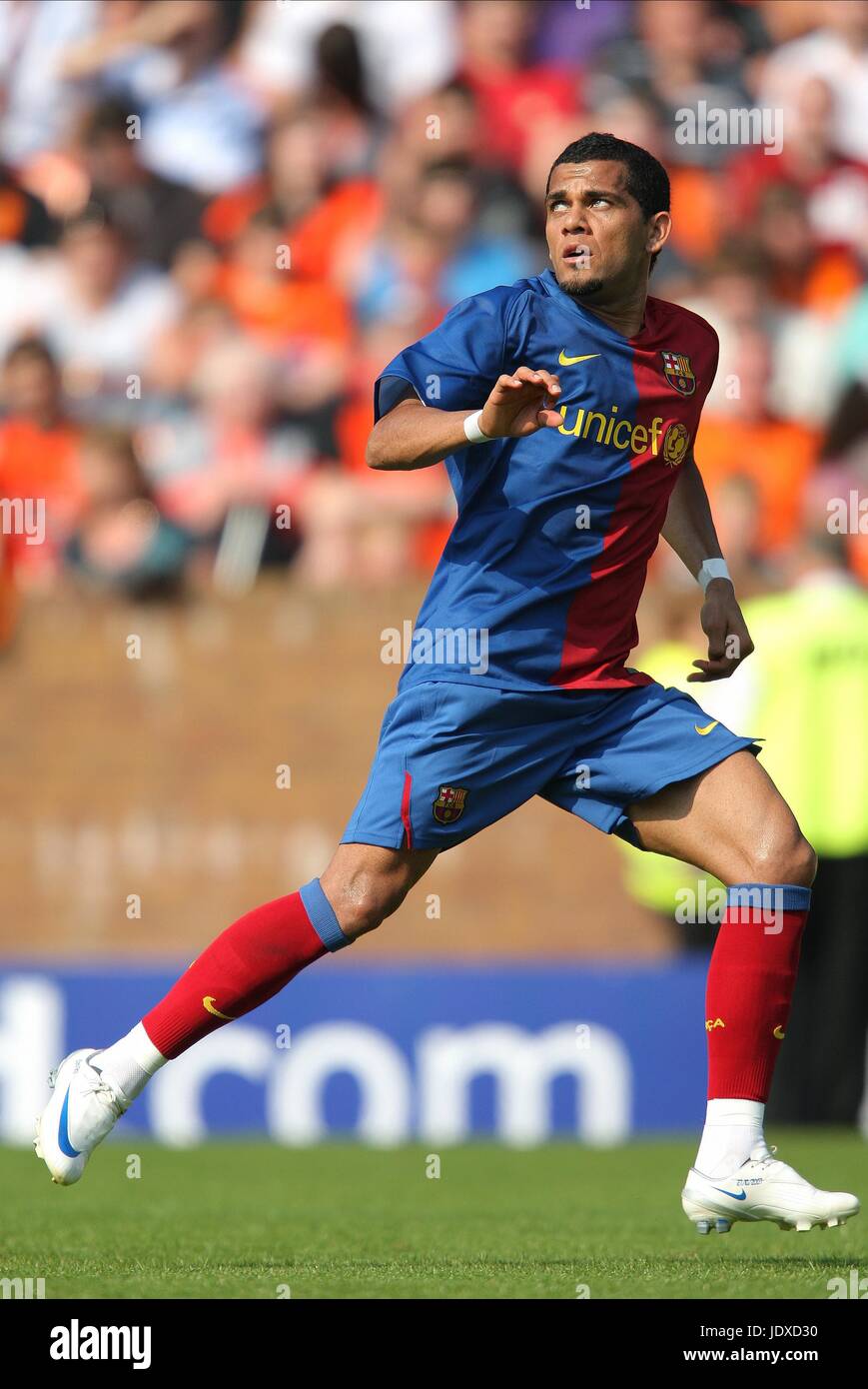 DANI ALVES BARCELONA CF TANNADICE DUNDEE SCOTLAND 30 July 2008 Stock ...