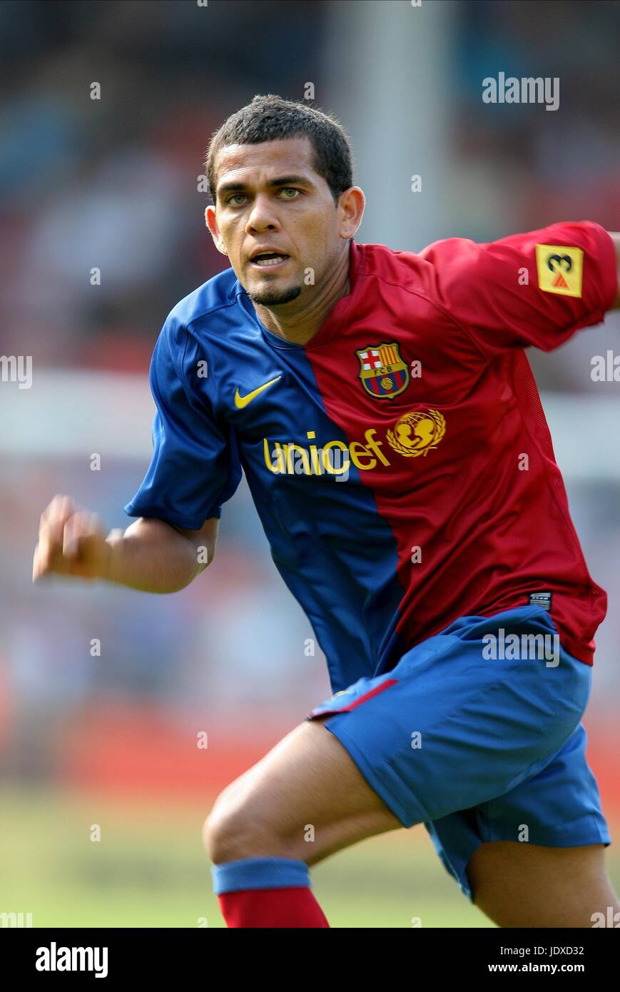 DANI ALVES BARCELONA CF TANNADICE DUNDEE SCOTLAND 30 July 2008 Stock ...