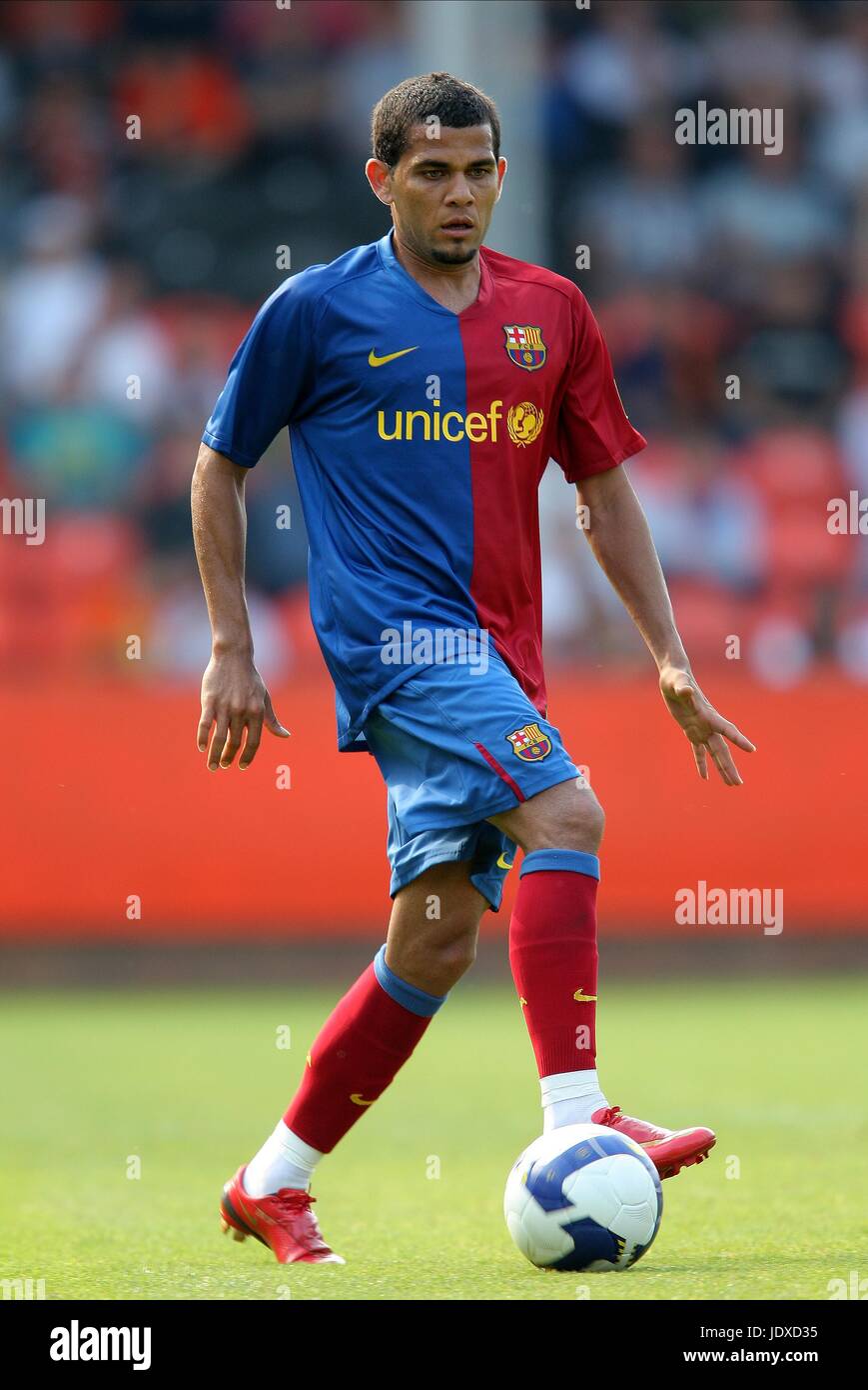 DANI ALVES BARCELONA CF TANNADICE DUNDEE SCOTLAND 30 July 2008 Stock ...
