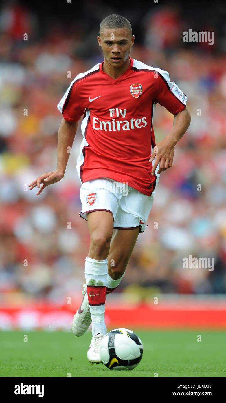 KIERAN GIBBS ARSENAL FC EMIRATES STADIUM LONDON ENGLAND 02 August 2008 ...