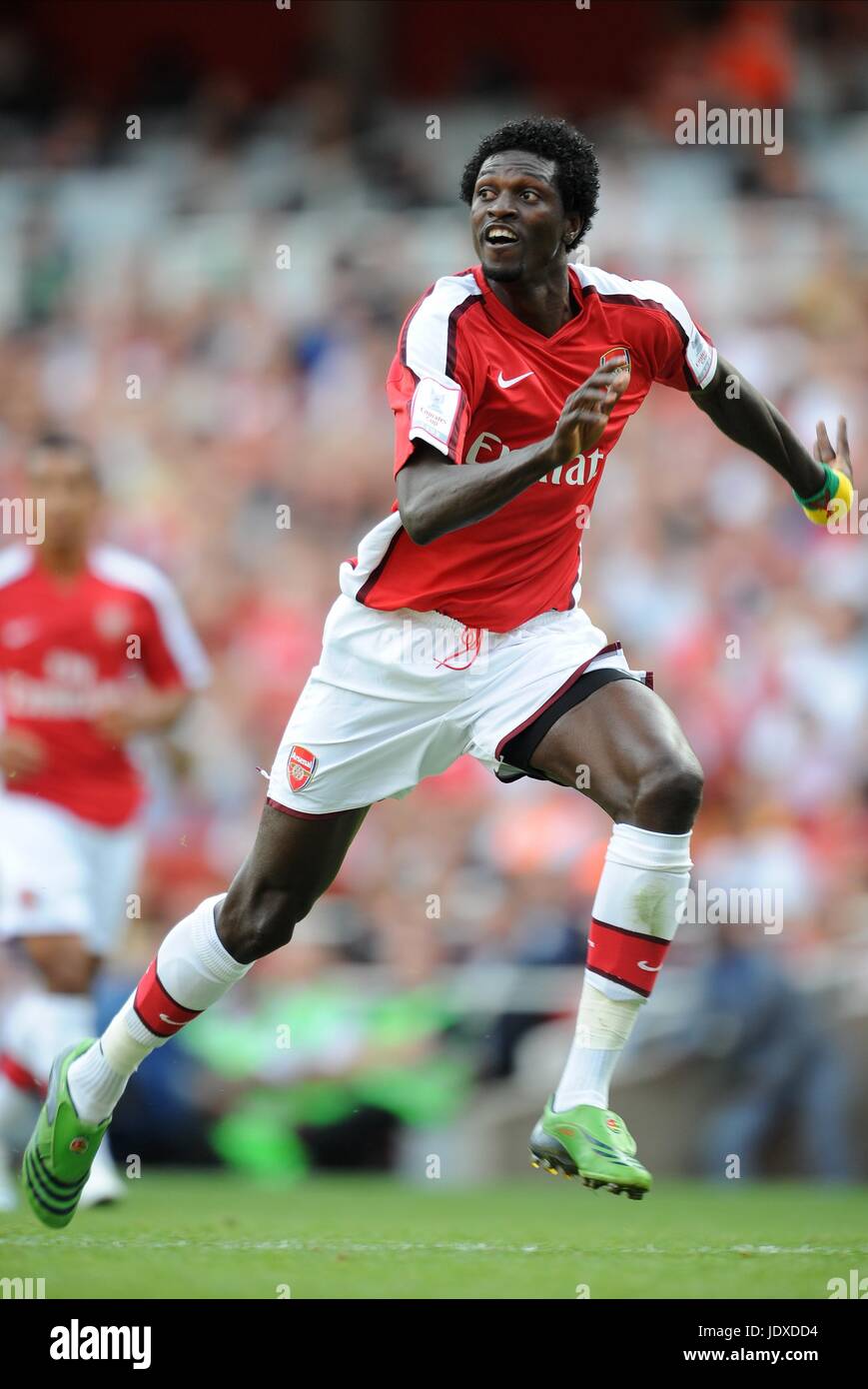 EMMANUEL ADEBAYOR ARSENAL FC EMIRATES STADIUM LONDON ENGLAND 02 August ...