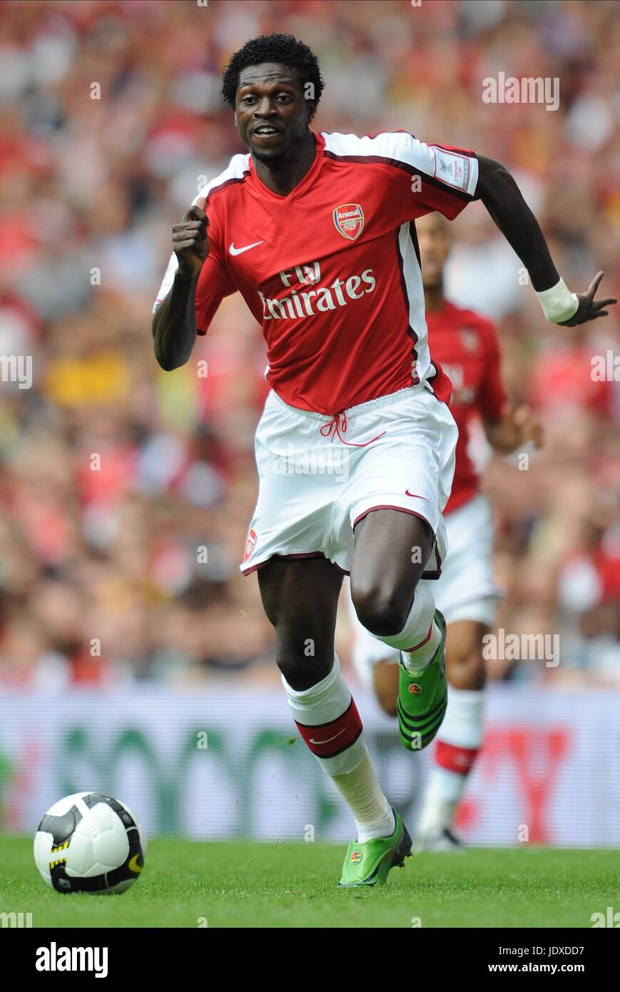 EMMANUEL ADEBAYOR ARSENAL FC EMIRATES STADIUM LONDON ENGLAND 03 August ...
