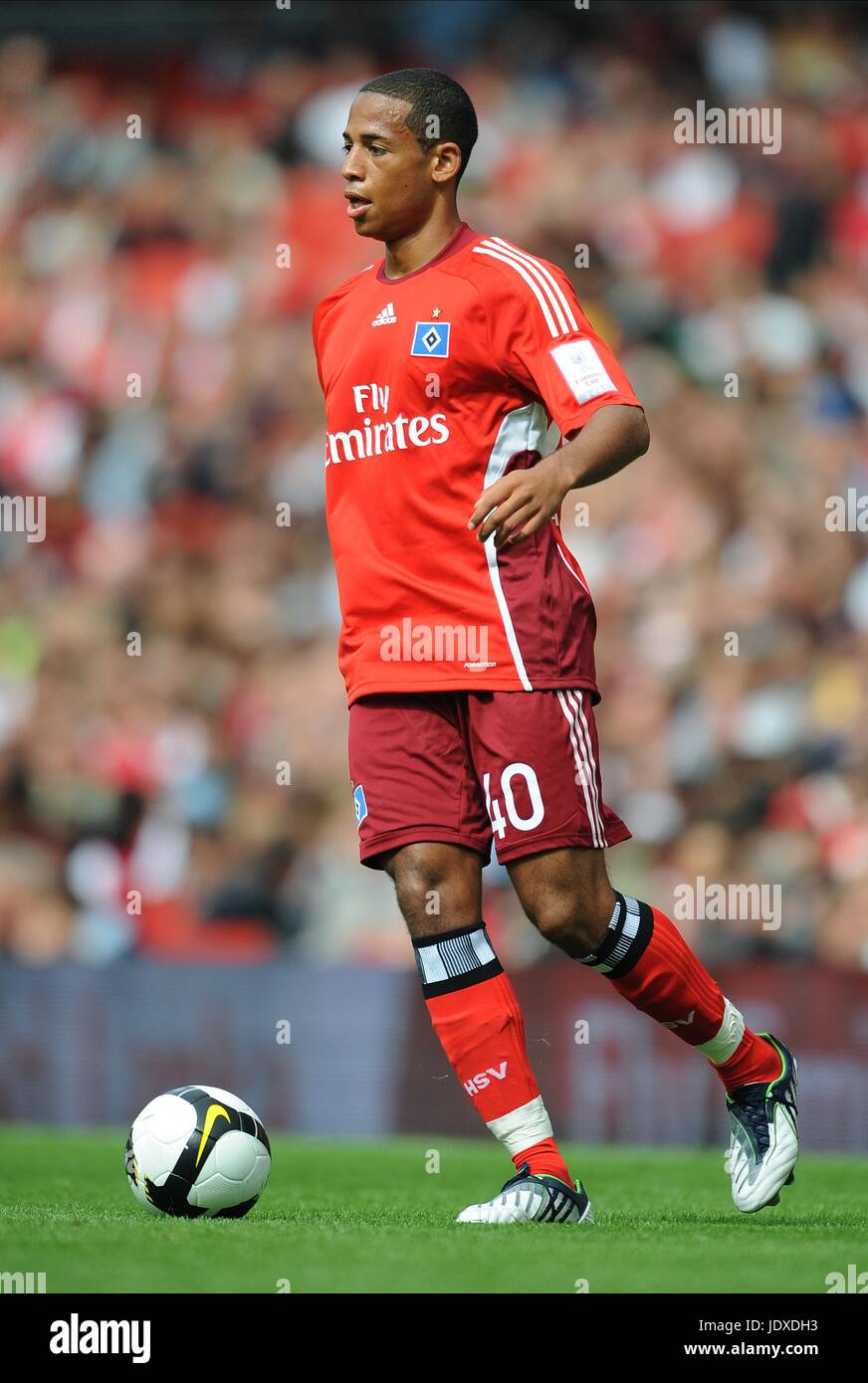 DENNIS AOGO HAMBURG SV EMIRATES STADIUM LONDON ENGLAND 03 August 2008 ...