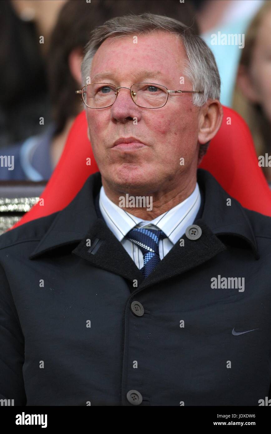 SIR ALEX FERGUSON MANCHESTER UNITED FC MANAGER OLD TRAFFORD MANCHESTER ...