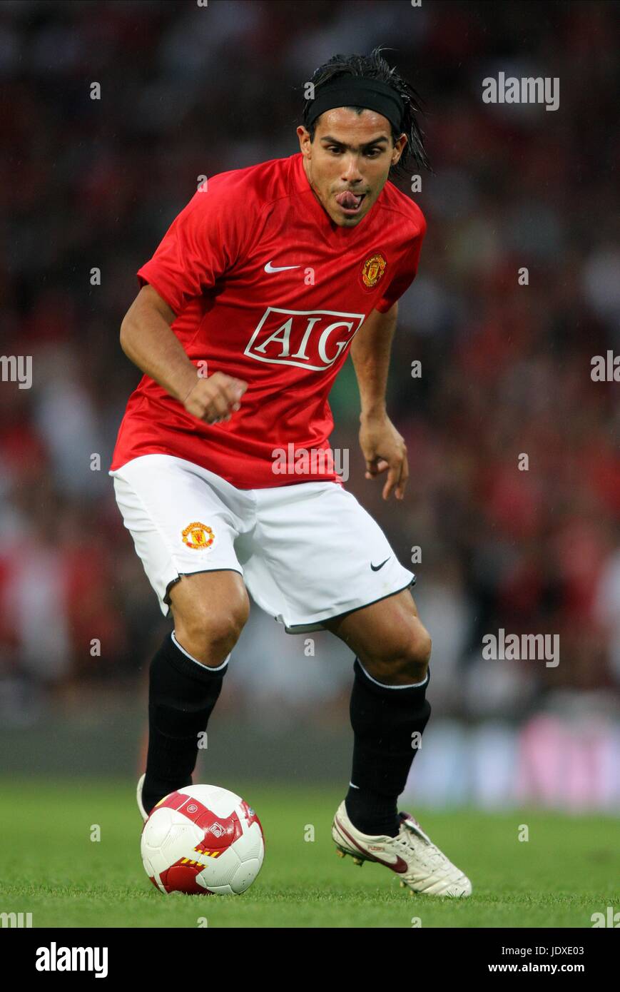 CARLOS TEVEZ MANCHESTER UNITED FC OLD TRAFFORD MANCHESTER ENGLAND 06 ...