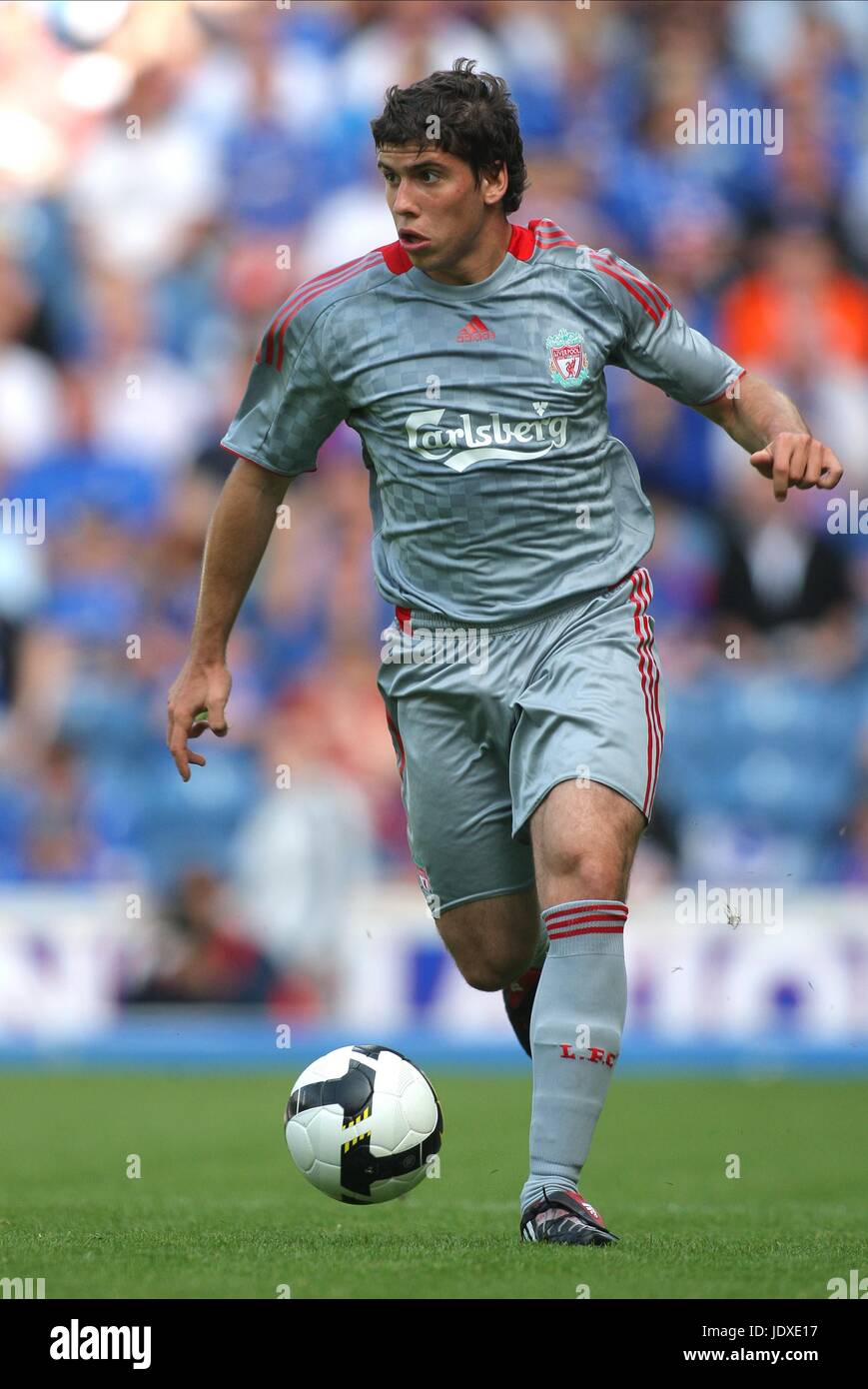EMILIANO INSUA LIVERPOOL FC IBROX GLASGOW SCOTLAND 02 August 2008 Stock ...