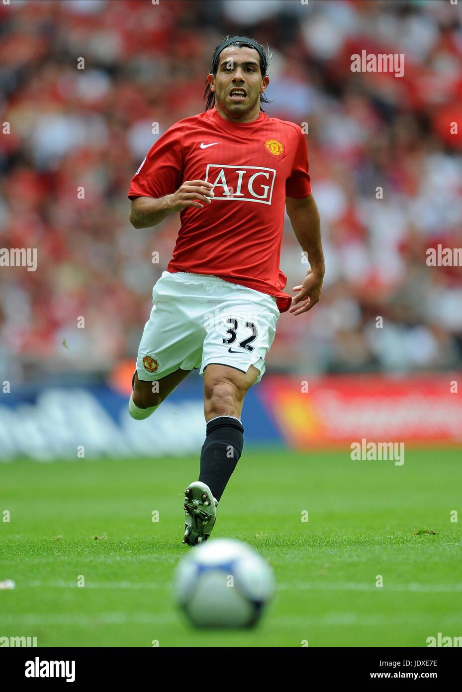 CARLOS TEVEZ MANCHESTER UNITED FC WEMBLEY STADIUM LONDON ENGLAND 10 ...