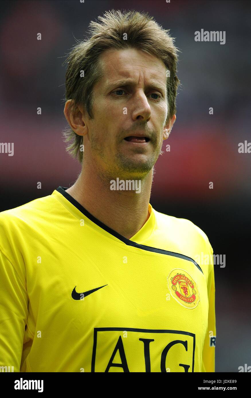 EDWIN VAN DER SAR MANCHESTER UNITED FC WEMBLEY STADIUM LONDON ENGLAND ...