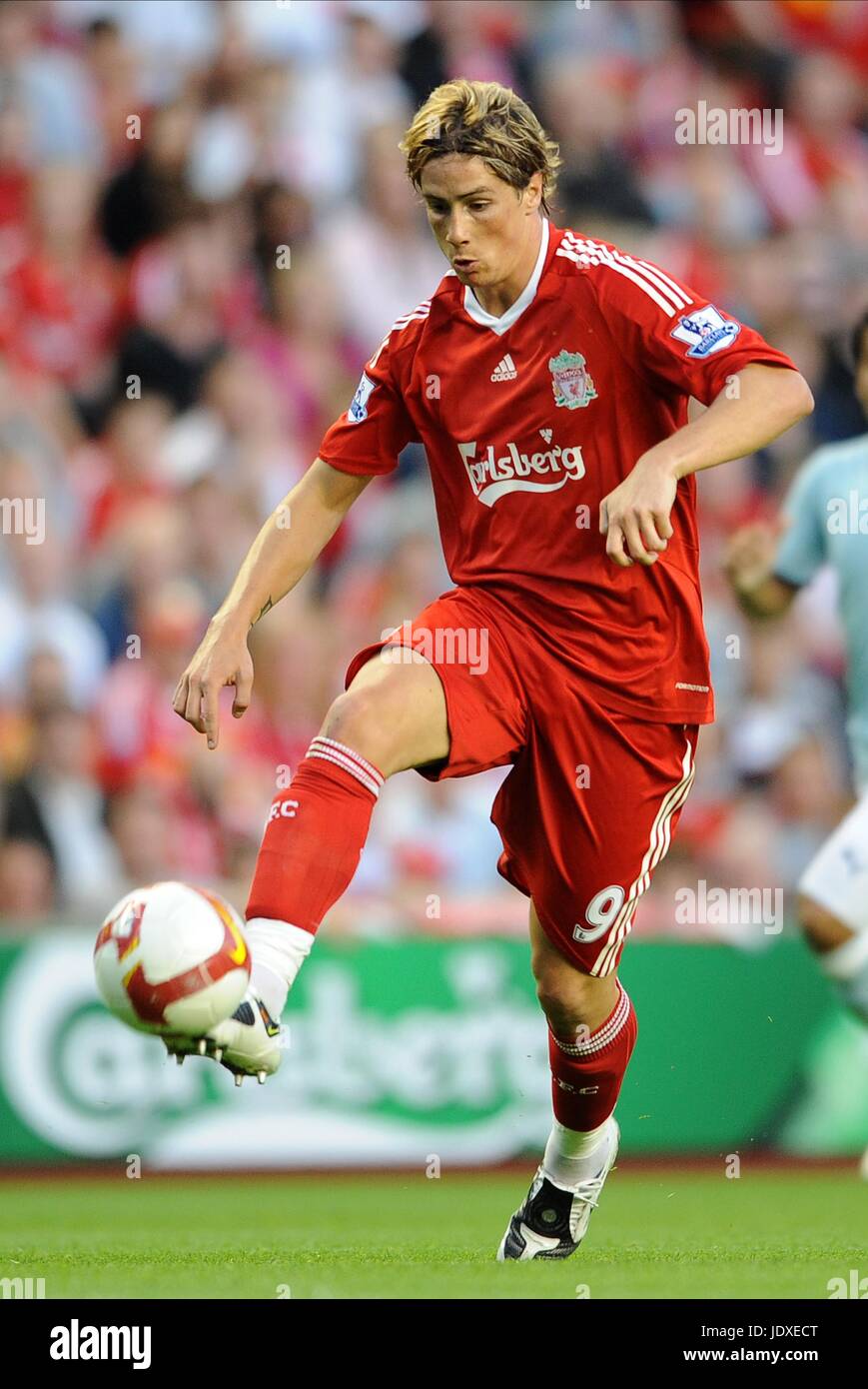 FERNANDO TORRES LIVERPOOL FC ANFIELD LIVERPOOL ENGLAND 08 August 2008 ...