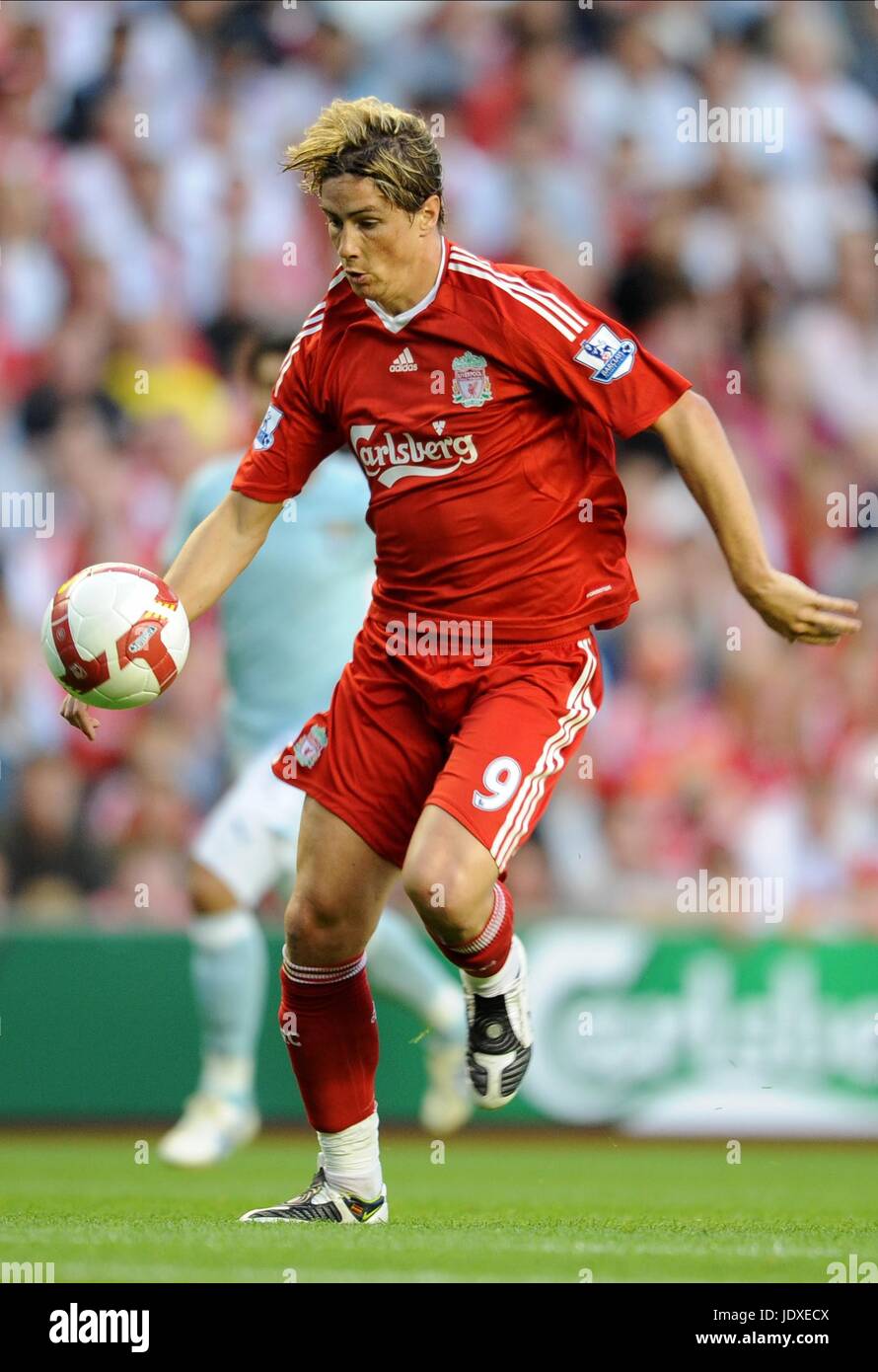 FERNANDO TORRES LIVERPOOL FC ANFIELD LIVERPOOL ENGLAND 08 August 2008 ...