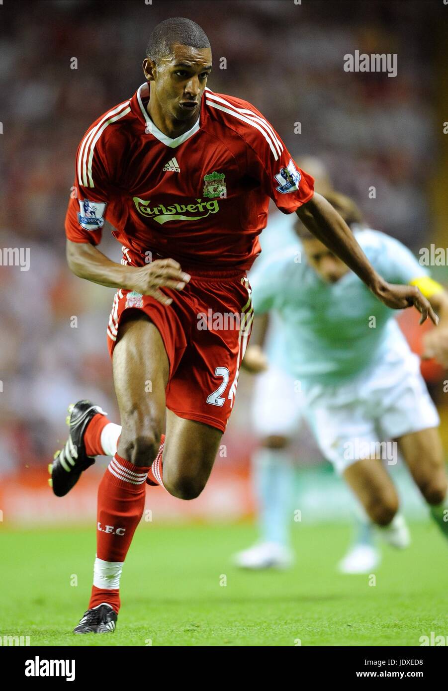 DAVID NGOG LIVERPOOL FC ANFIELD LIVERPOOL ENGLAND 08 August 2008 Stock ...