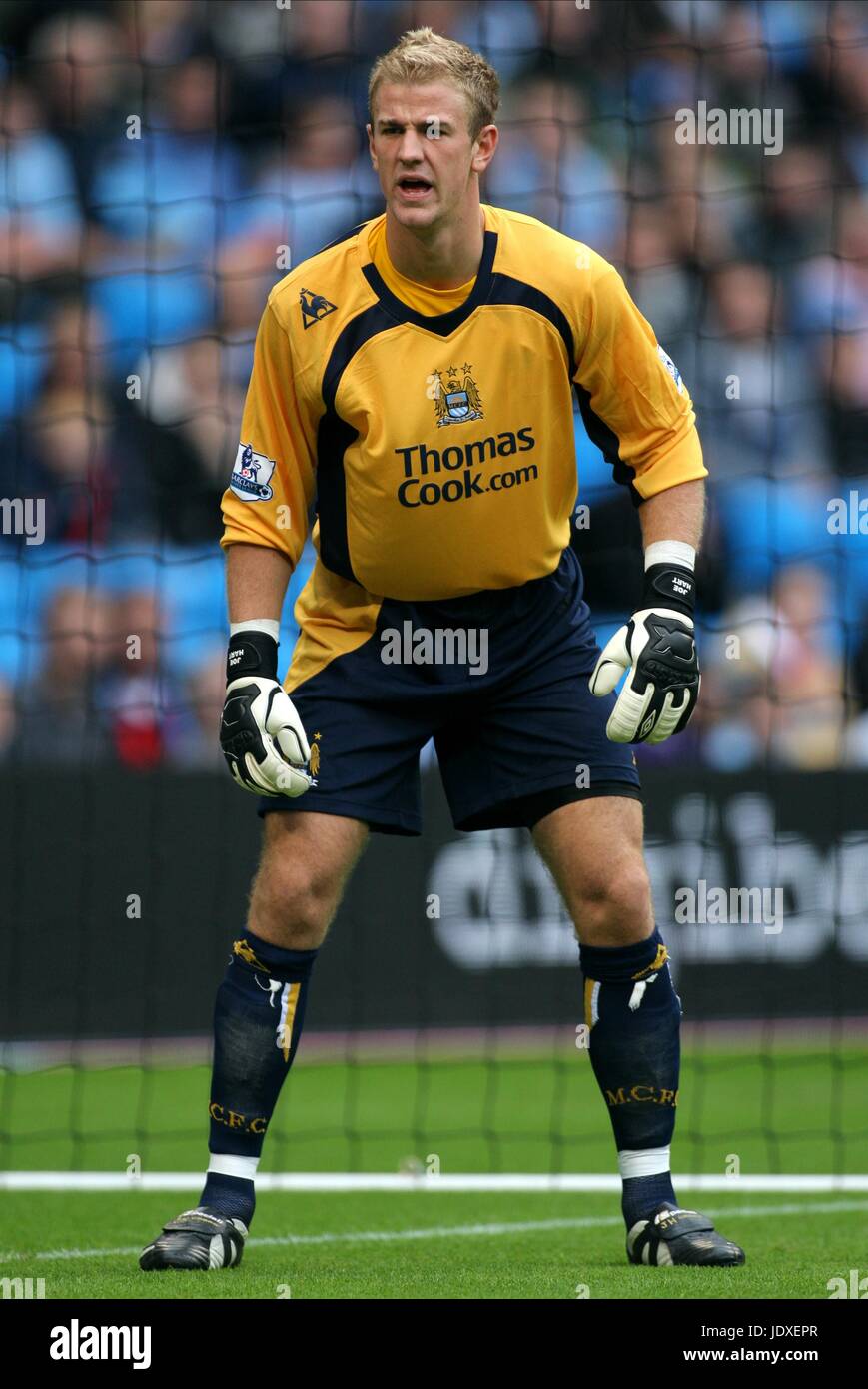 JOE HART MANCHESTER CITY FC CITY OF MANCHESTER STADIUM MANCHESTER ...