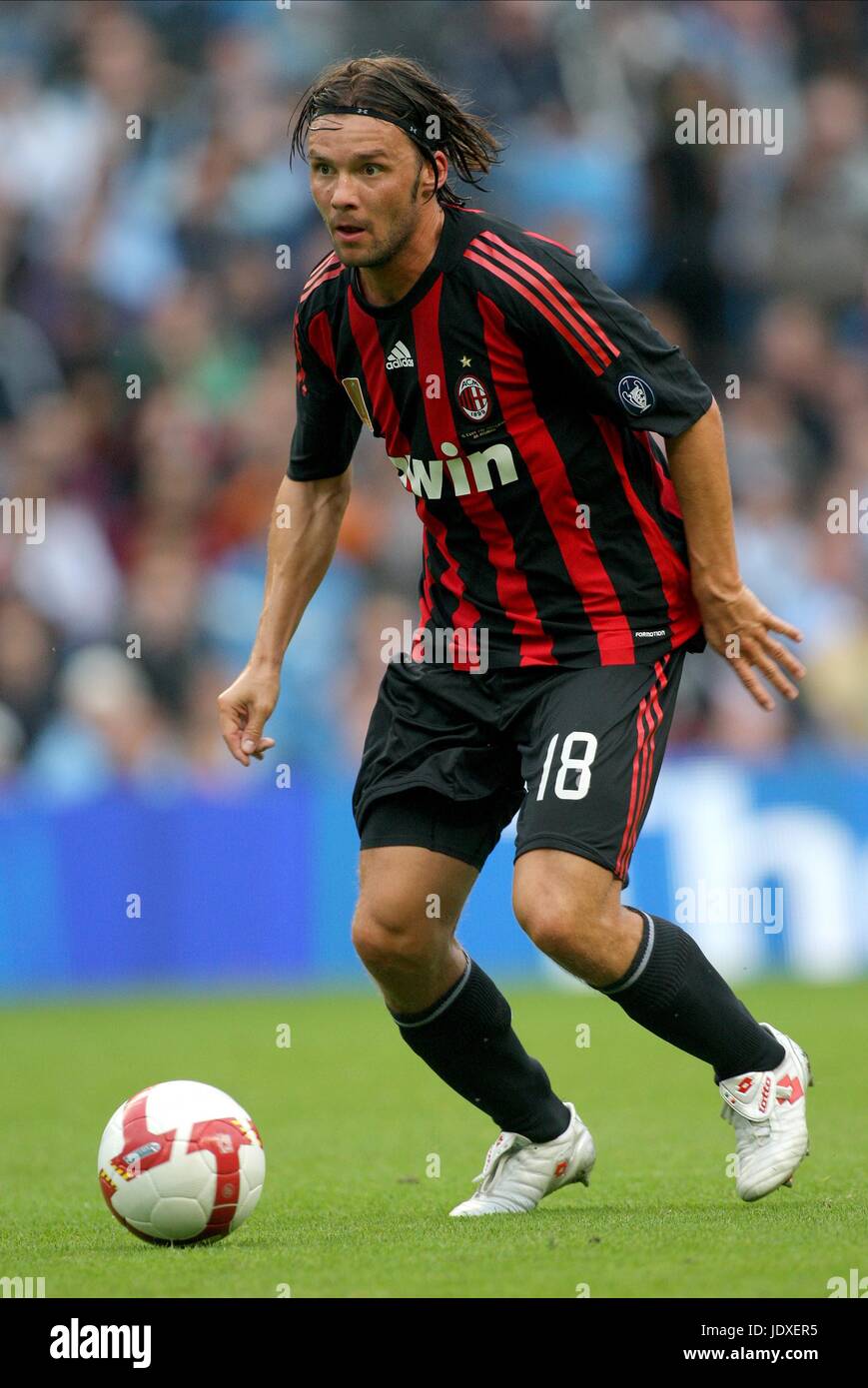 MAREK JANKULOVSKI AC MILAN CITY OF MANCHESTER STADIUM MANCHESTER ...