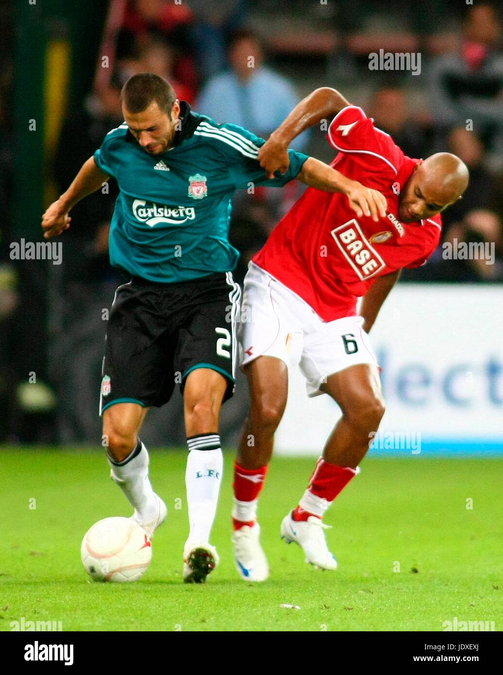 ANDREA DOSSENA WILFRIED DALMAT STANDARD LIEGE V LIVERPOOL MAURICE ...