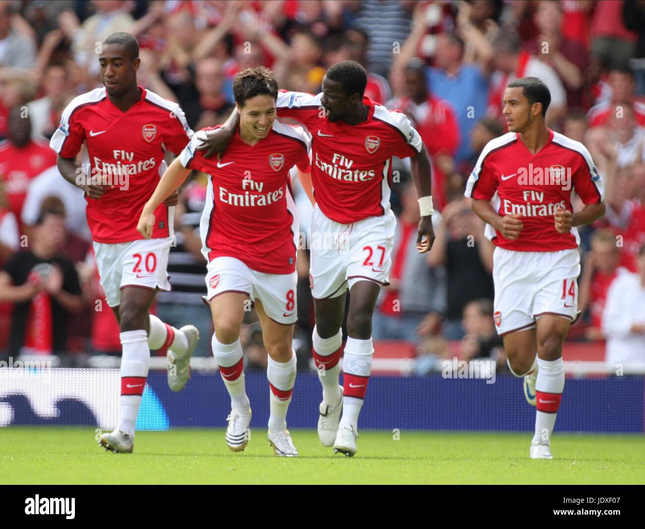 SAMIR NASRI & EMMANUEL EBOUE ARSENAL V WEST BROMWICH ALBION EMIRATES ...