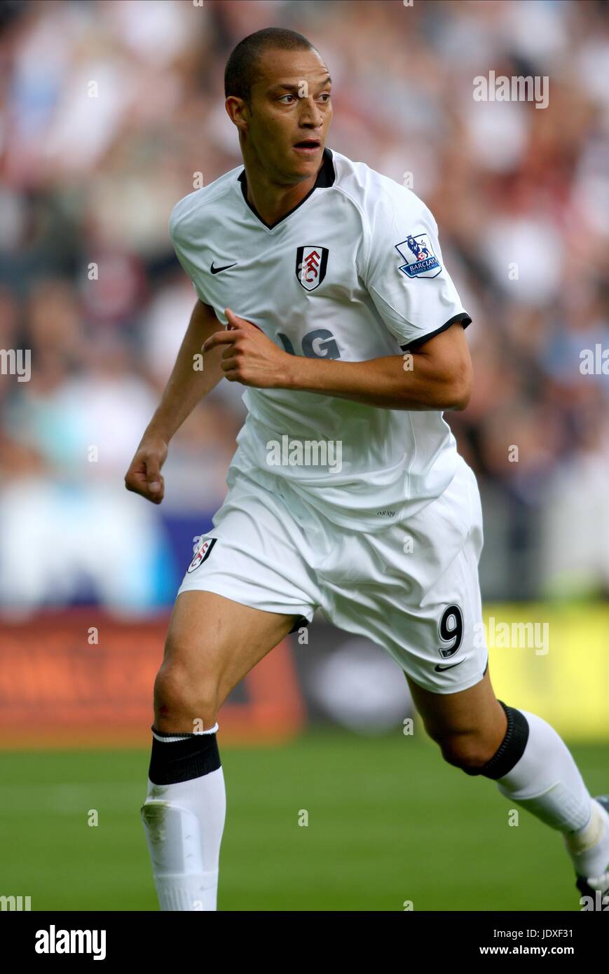 BOBBY ZAMORA FULHAM FC KC STADIUM HULL ENGLAND 16 August 2008 Stock ...