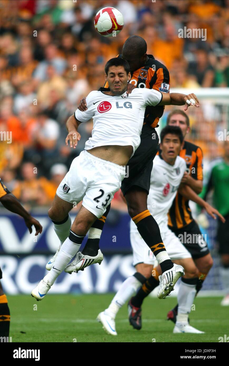 CLINT DEMPSEY & ANTHONY GARDNE HULL CITY V FULHAM KC STADIUM HULL ...