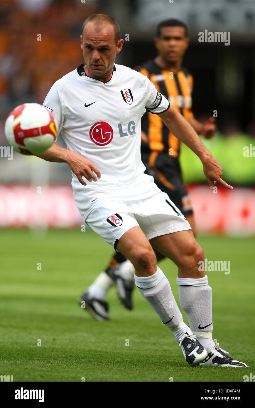 DANNY MURPHY FULHAM FC KC STADIUM HULL ENGLAND 16 August 2008 Stock ...