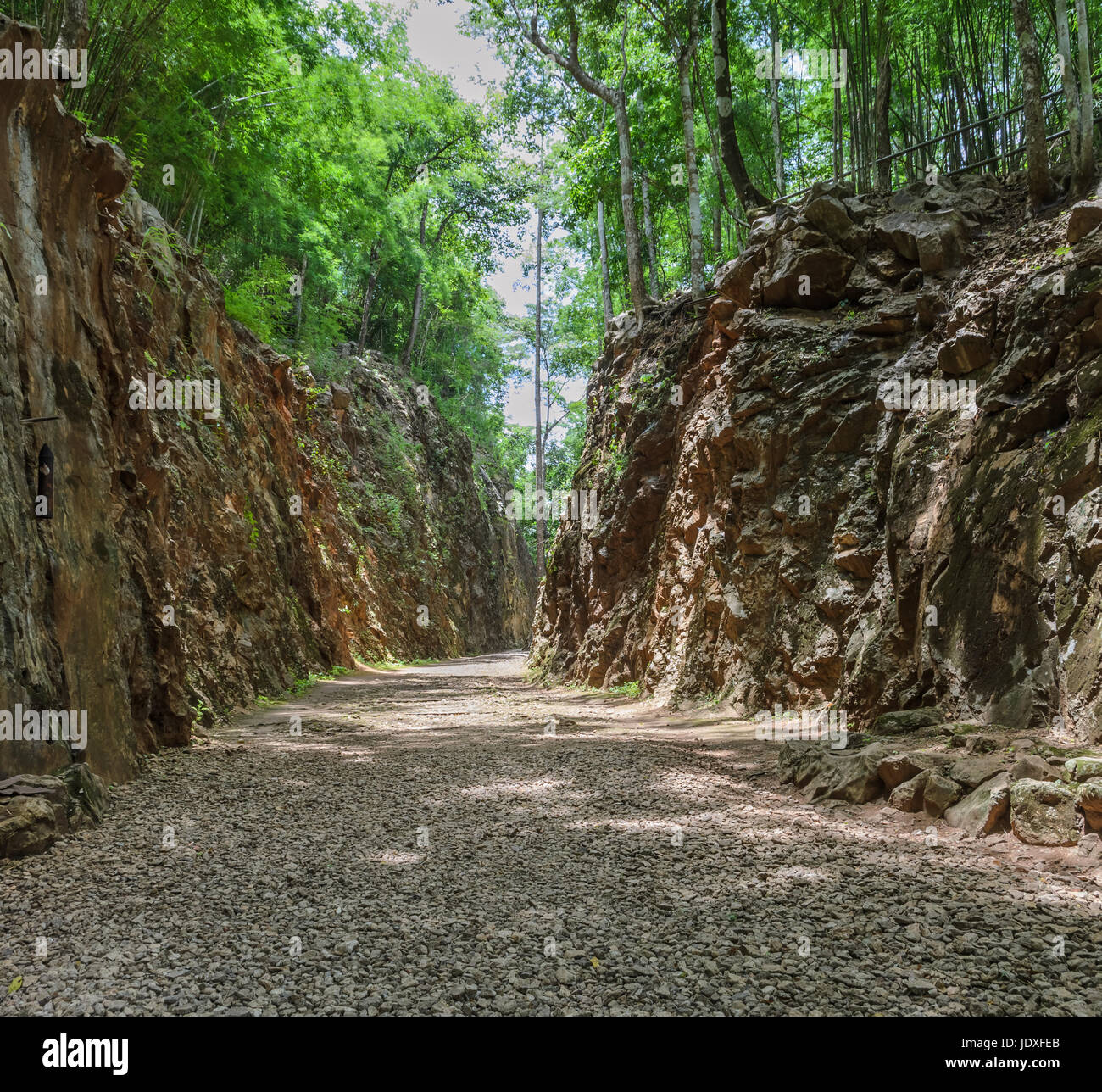Hellfire Pass in Kanchanaburi, Thailand - built during World War II ...