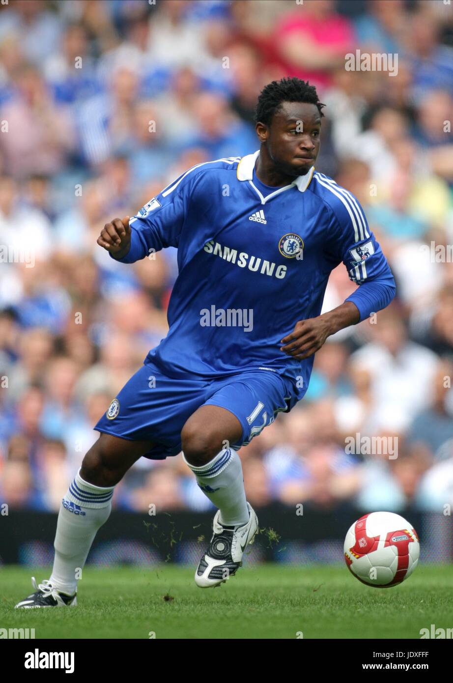 JOHN OBI MIKEL CHELSEA FC STAMFORD BRIDGE LONDON ENGLAND 17 August 2008 ...