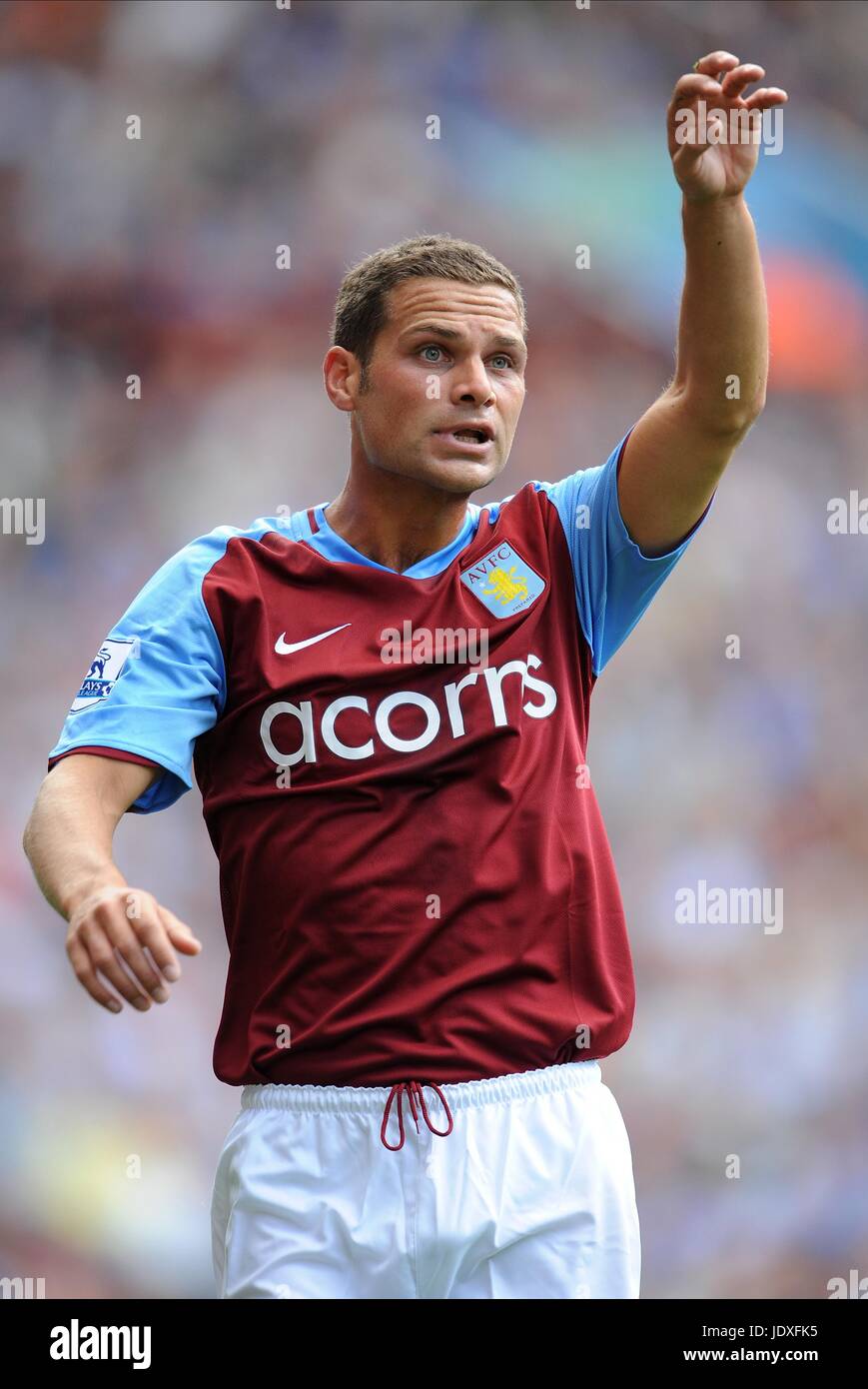 LUKE YOUNG ASTON VILLA FC VILLA PARK BIRMINGHAM ENGLAND 17 August 2008 ...