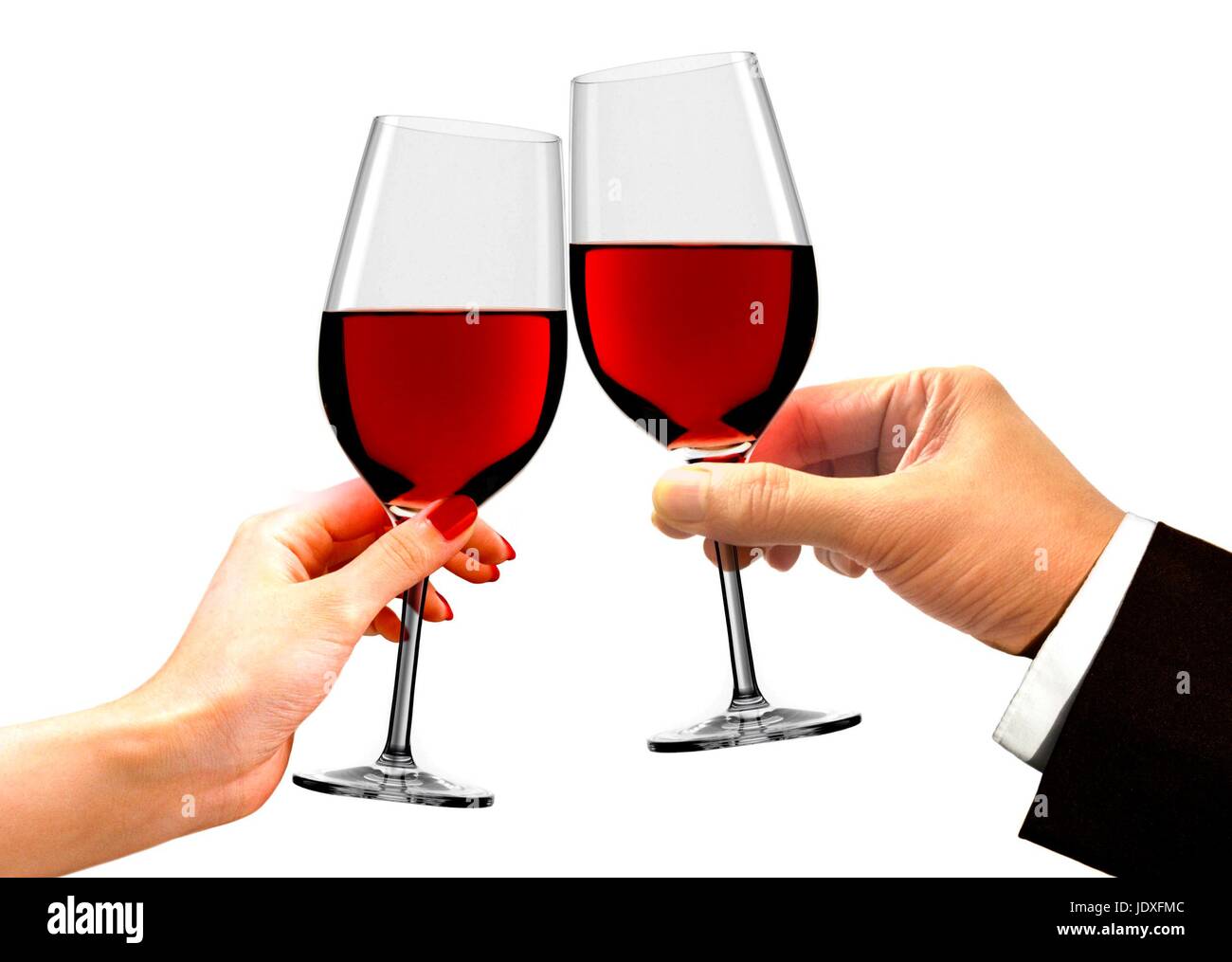 Hands Toasting for Celebration Drinks Stock Photo - Alamy