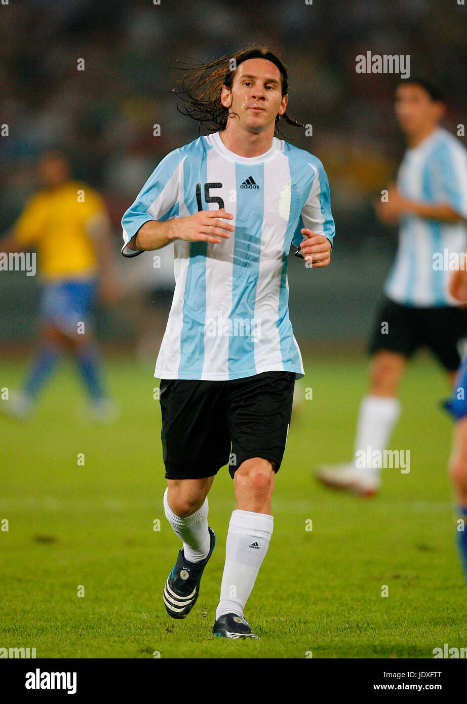 LIONEL MESSI ARGENTINA & BARCELONA OLYMPIC STADIUM BEIJING CHINA 19 ...