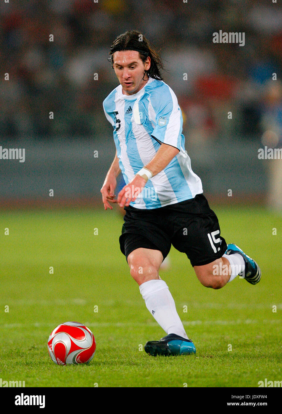 LIONEL MESSI ARGENTINA & BARCELONA OLYMPIC STADIUM BEIJING CHINA 19 ...