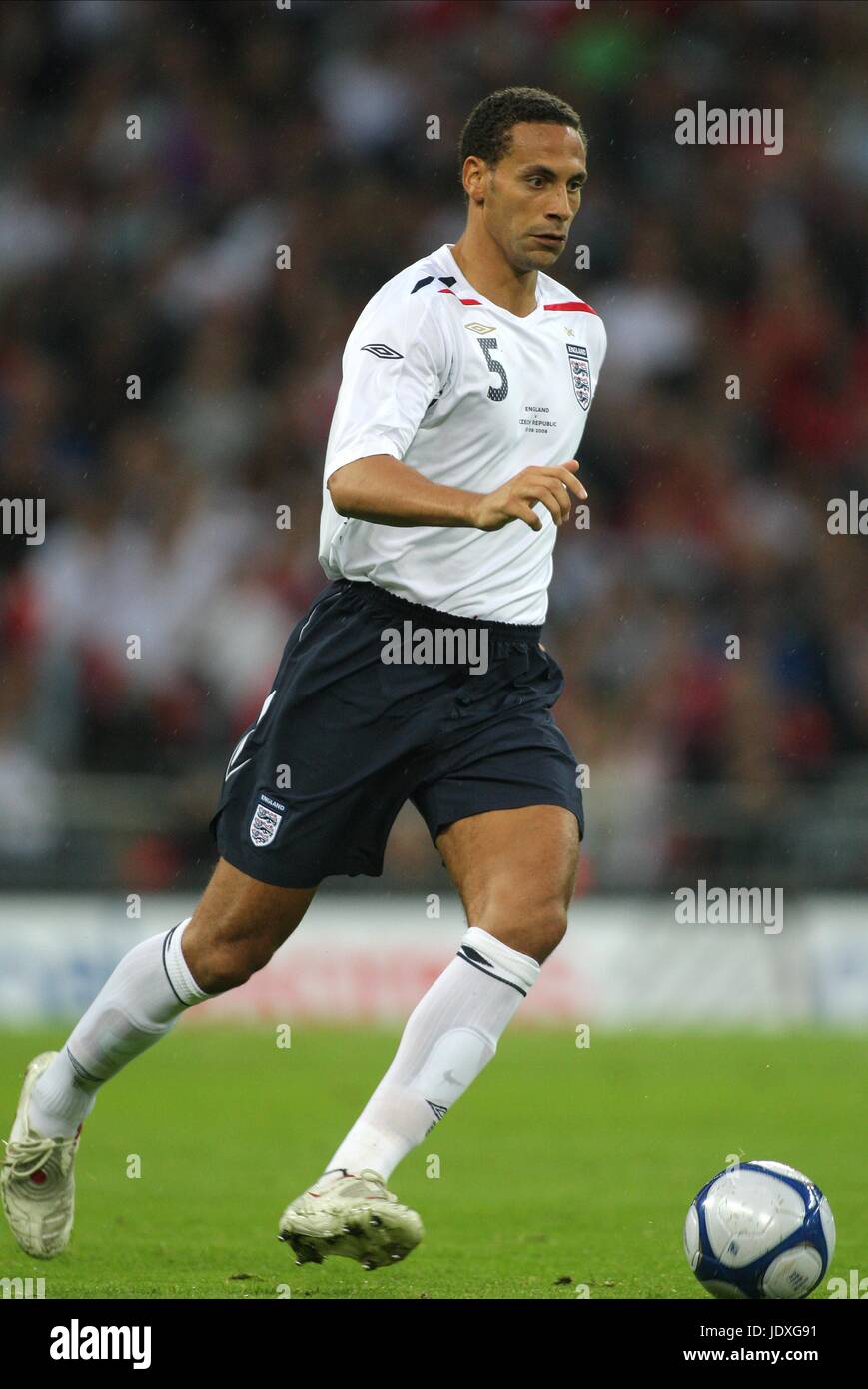 RIO FERDINAND ENGLAND & MANCHESTER UNITED FC WEMBLEY STADIUM LONDON ...