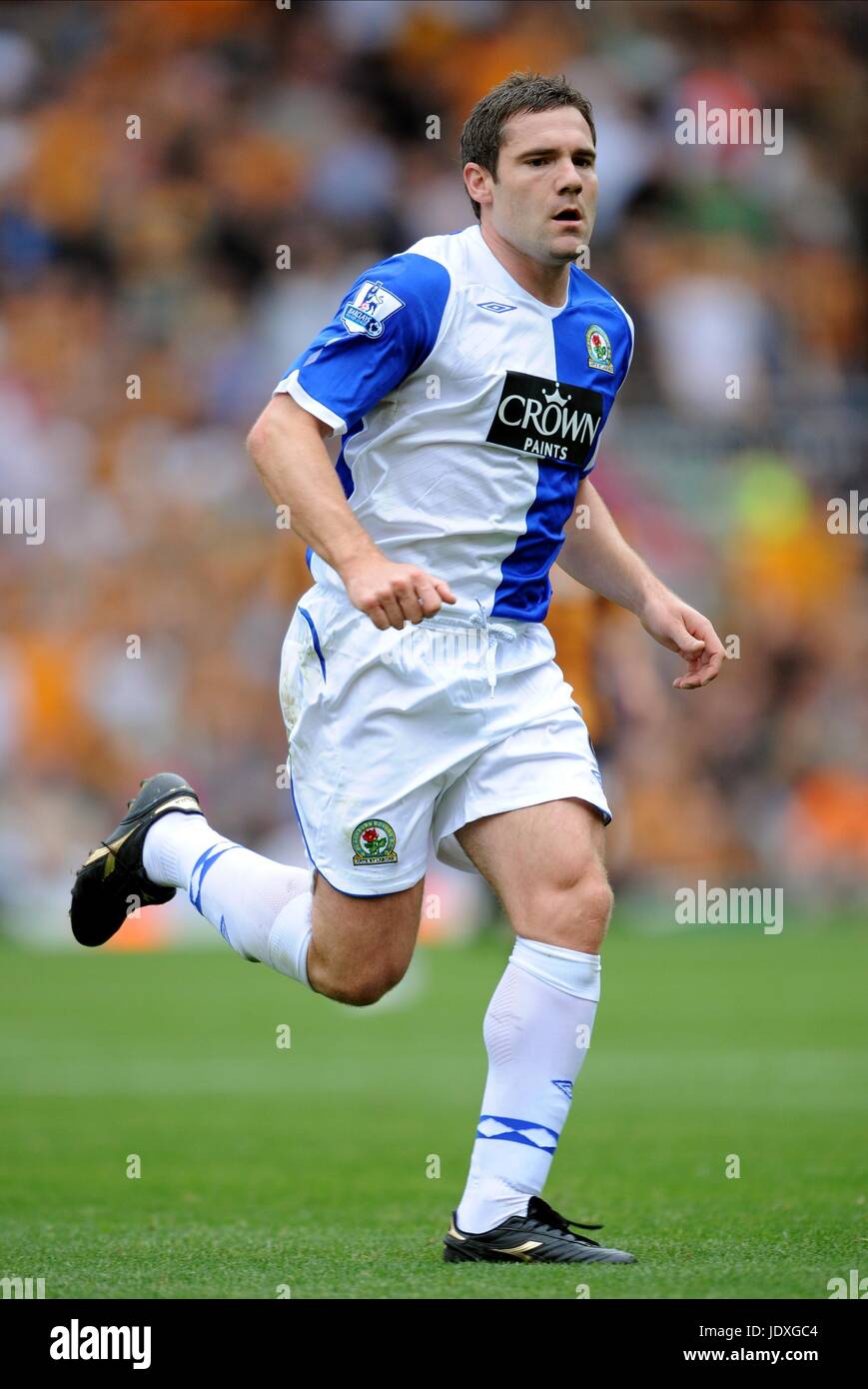 DAVID DUNN BLACKBURN ROVERS V HULL FC EWOOD PARK BLACKBURN ENGLAND 23 August 2008 Stock Photo ...