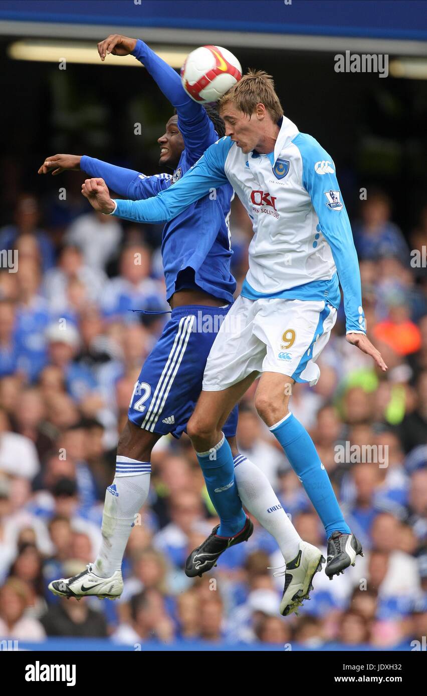 JOHN OBI MIKEL & PETER CROUCH CHELSEA V PORTSMOUTH STAMFORD BRIDGE ...