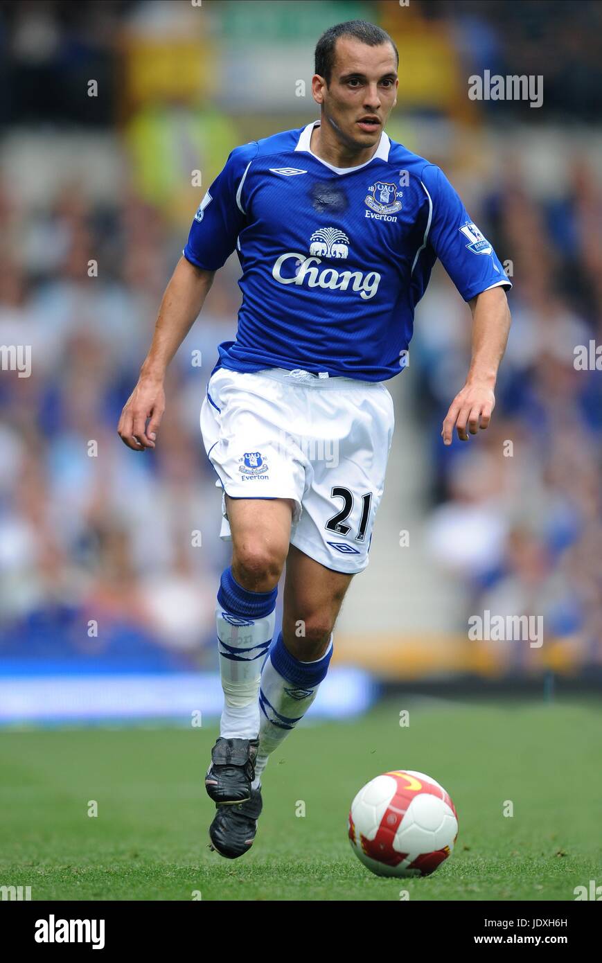 LEON OSMAN EVERTON FC GOODISON PARK LIVERPOOL ENGLAND 30 August 2008 ...