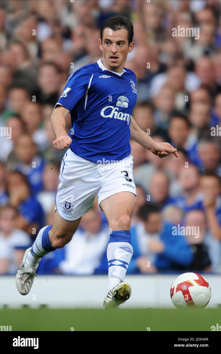 LEIGHTON BAINES EVERTON FC GOODISON PARK LIVERPOOL ENGLAND 30 August ...